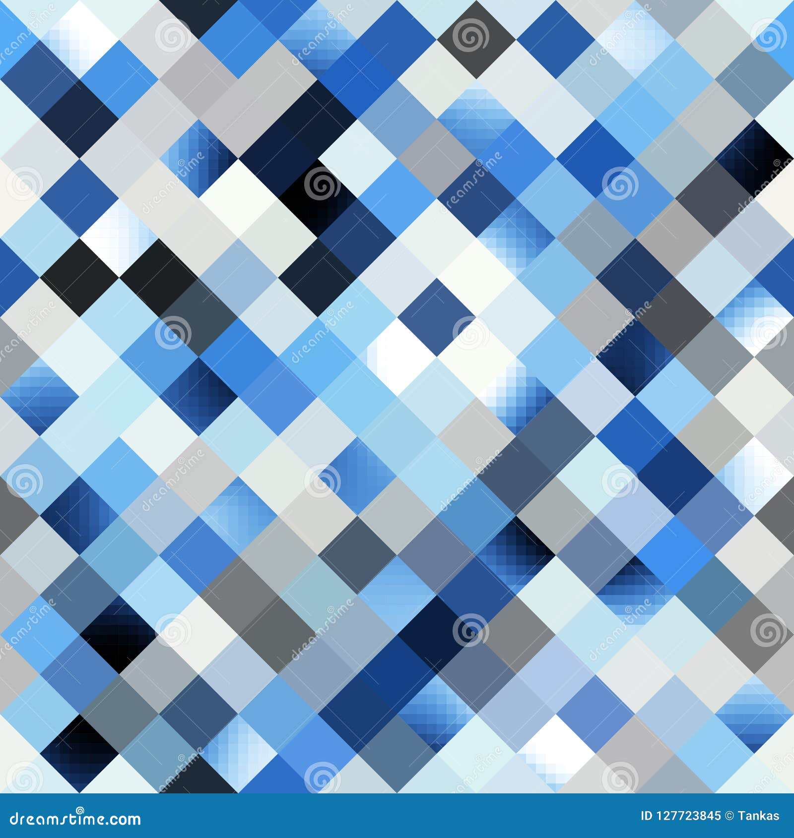Geometric Abstract Pattern in Low Poly Pixel Art Style. Stock Vector ...