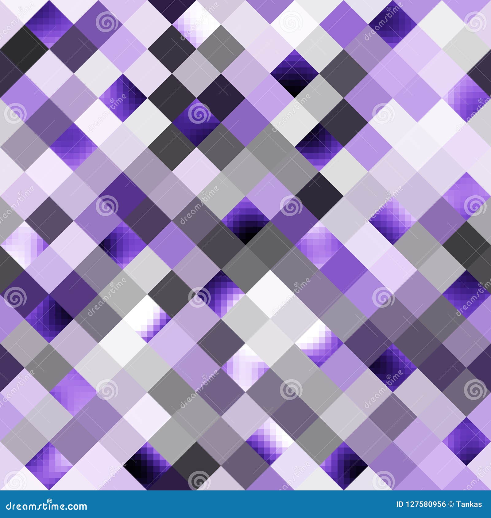 Geometric Abstract Pattern in Low Poly Pixel Art Style. Stock Vector ...