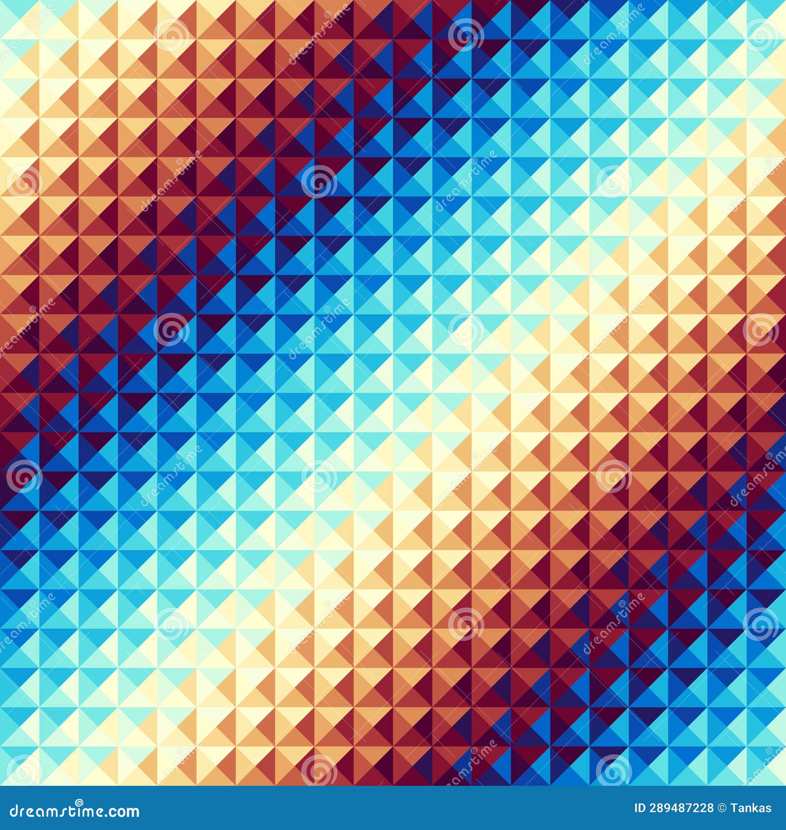 Geometric Abstract Pattern in Low Poly Style. Seamless Diagonal Vector ...