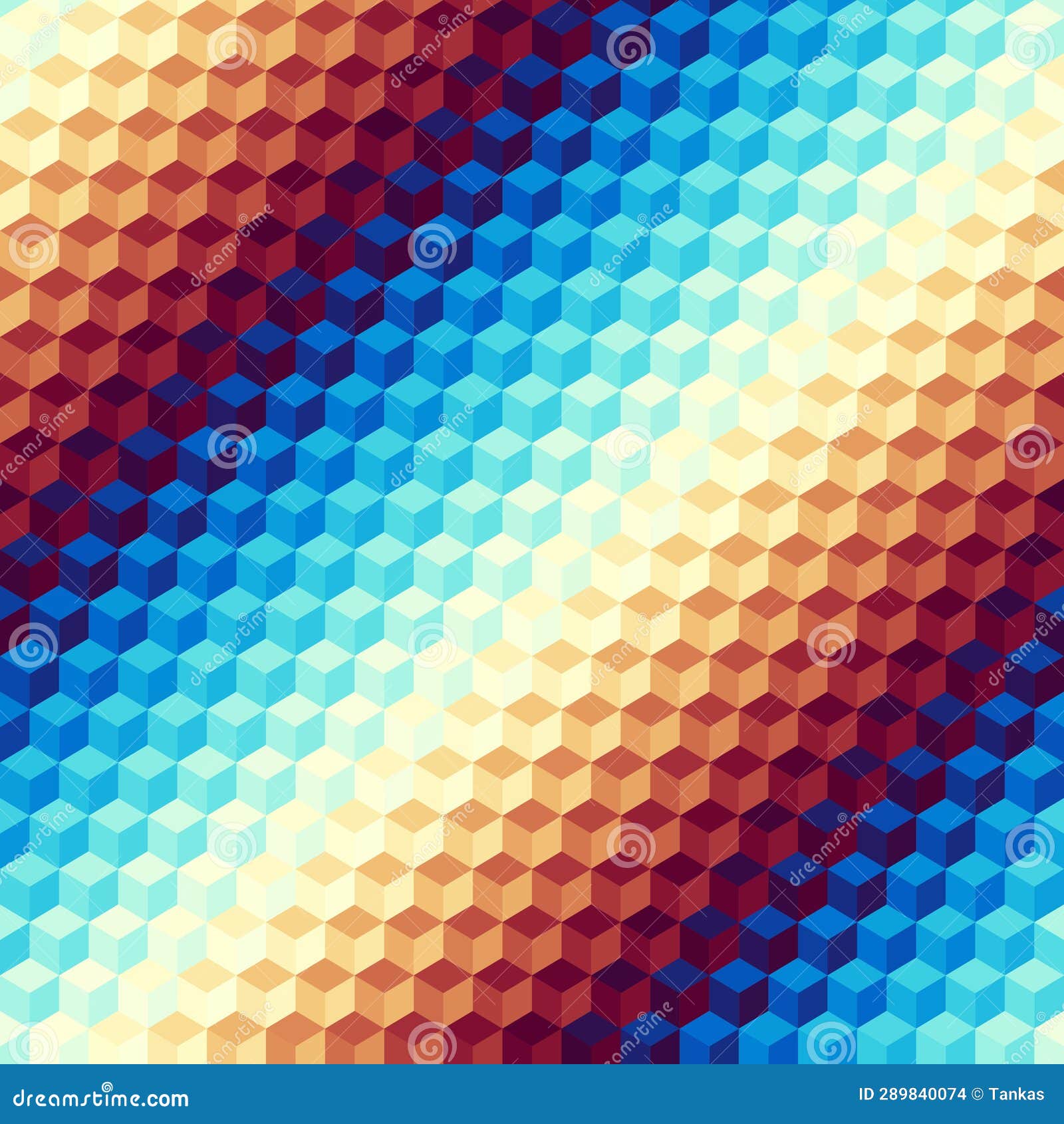 Geometric Abstract Pattern in Low Poly Style. Seamless Diagonal Vector ...