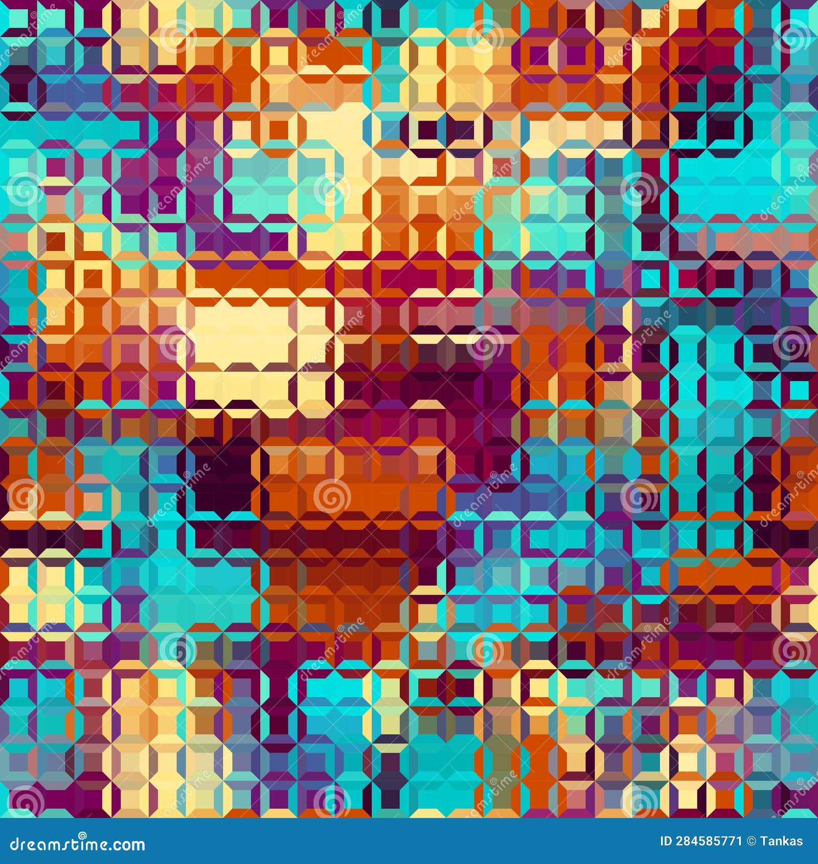 Geometric Abstract Pattern in Low Poly Style. Tileable Image. Small ...