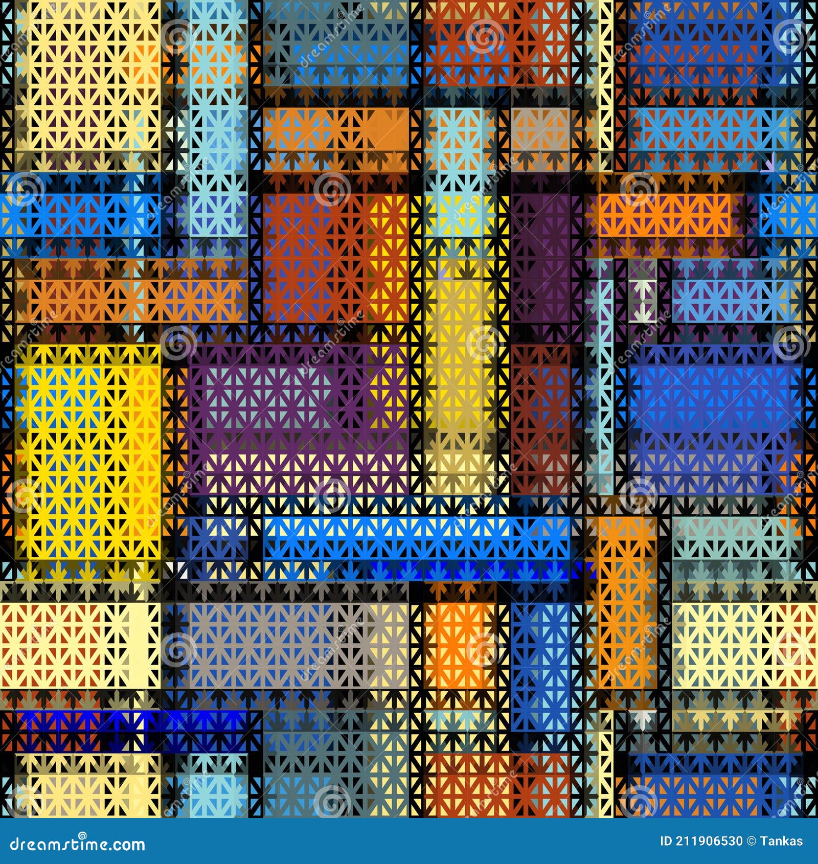 Geometric Abstract Pattern in Low Poly Style. Stock Vector ...