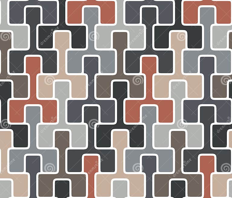 Geometric Abstract Pattern with a Modern Mosaic Design of Interlocking ...