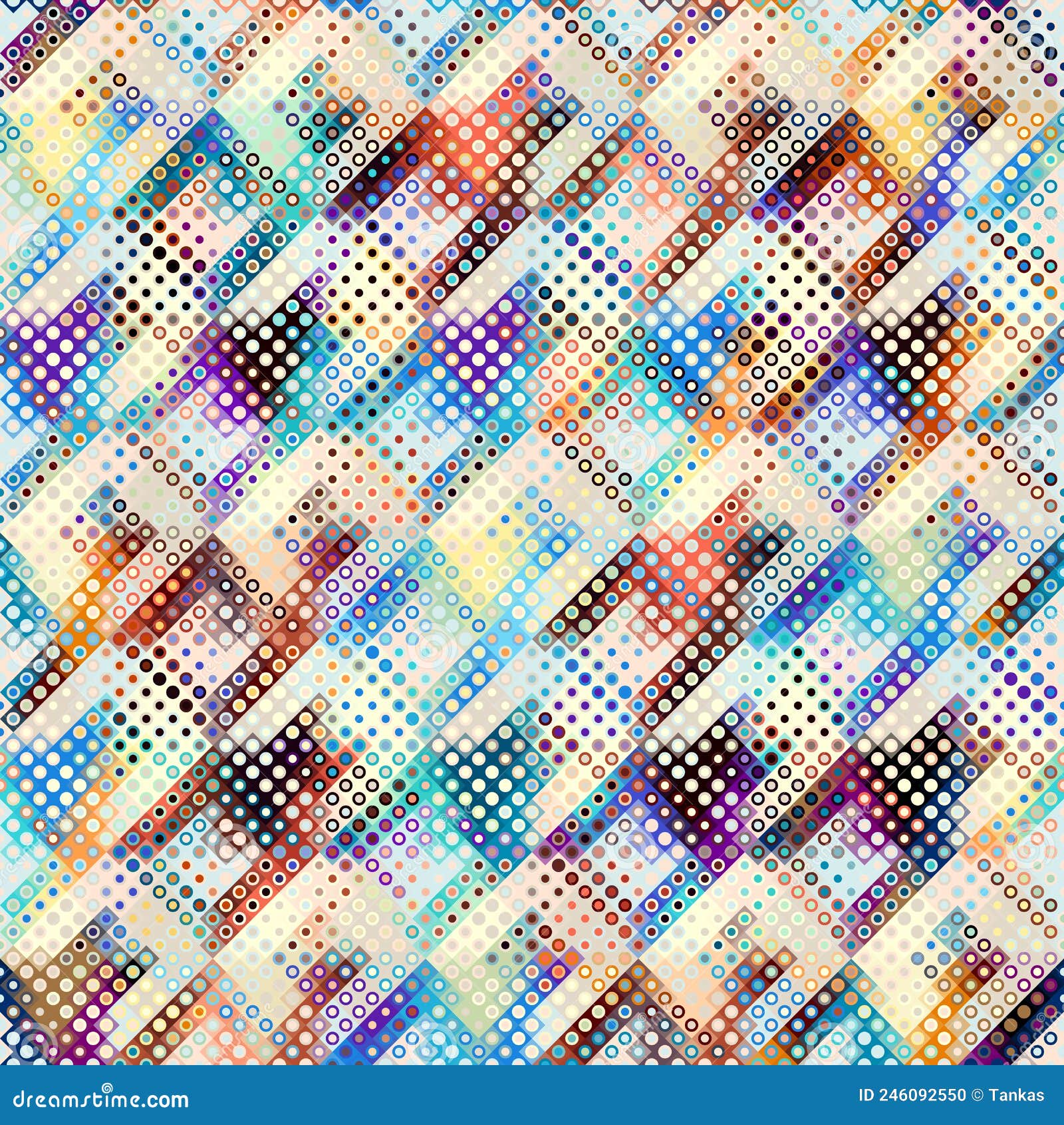 Geometric Abstract Pattern Moire Overlay Style. Abstract Square Texture ...