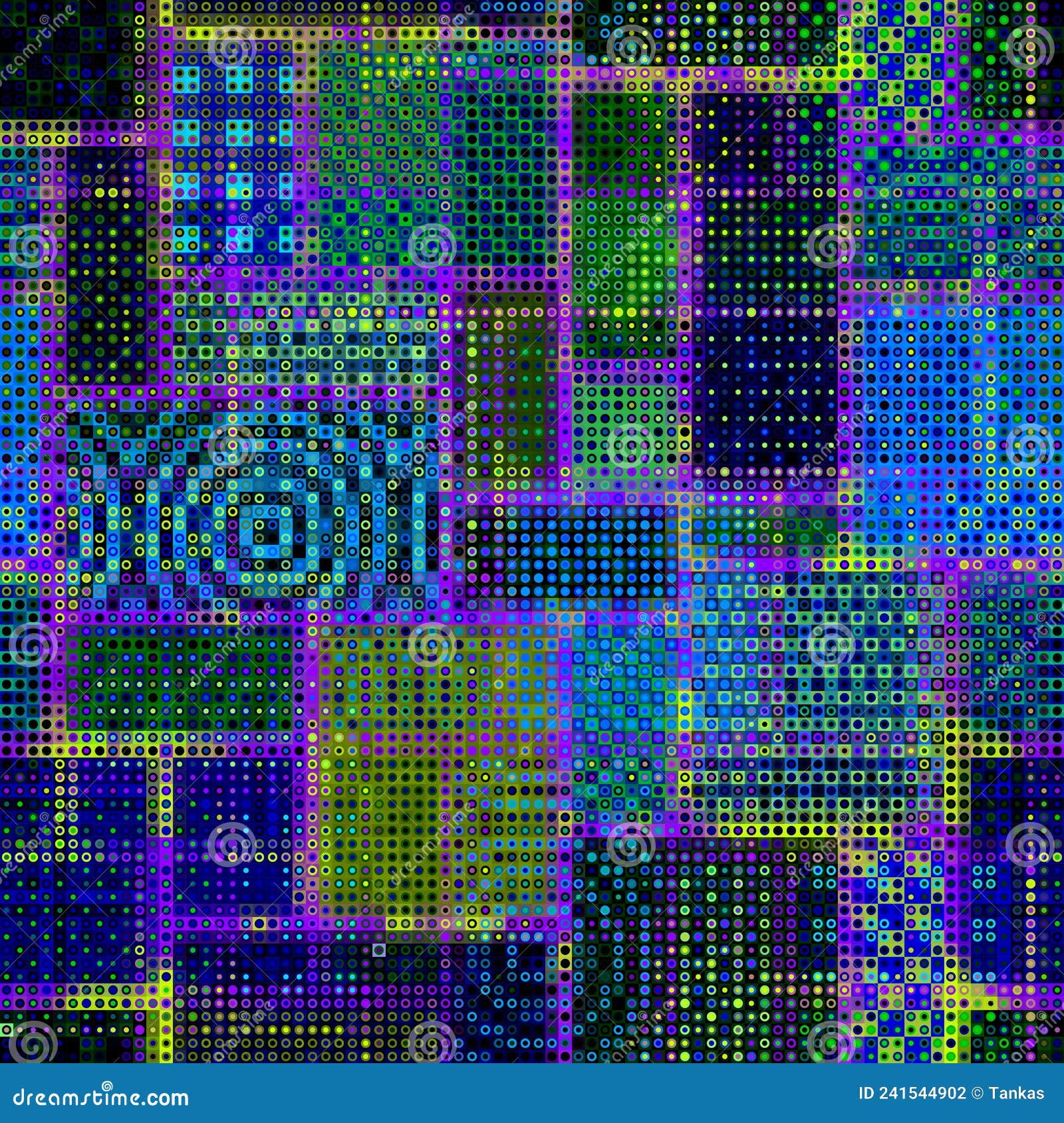 Geometric Abstract Pattern Moire Overlay Style. Abstract Square Texture ...