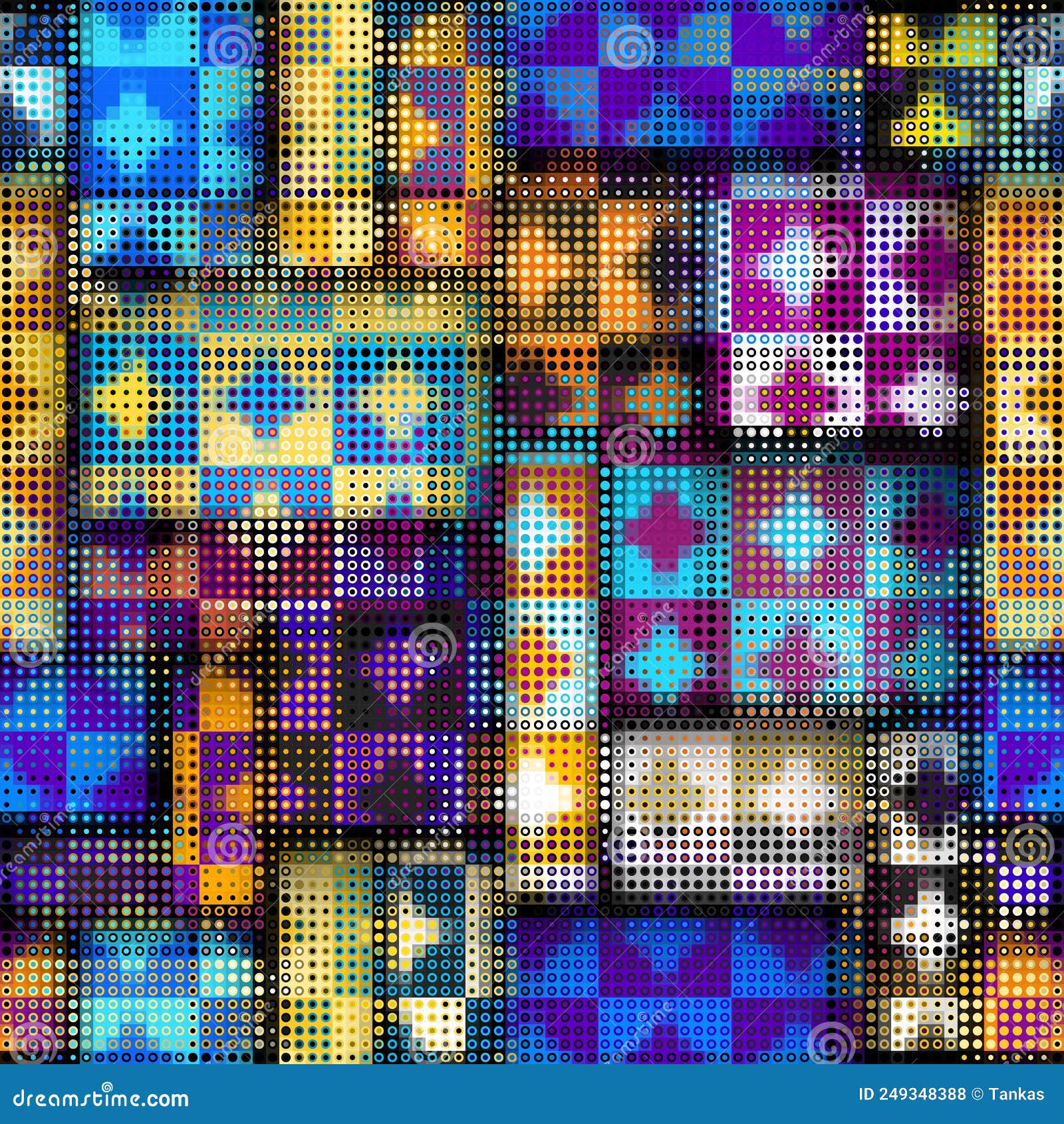 Geometric Abstract Pattern Moire Overlay Style. Abstract Square Texture ...