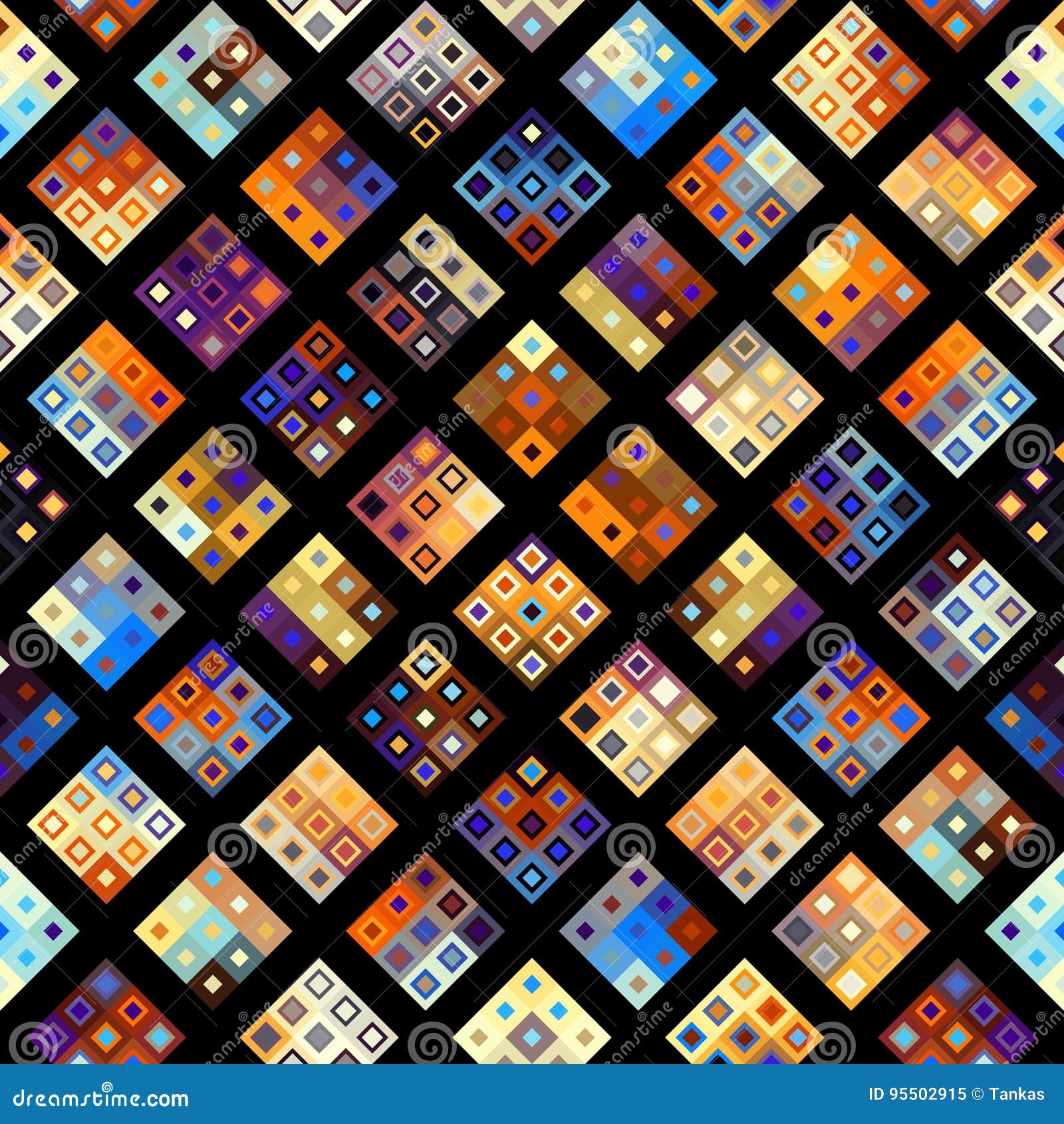 Geometric Abstract Pattern. Stock Vector - Illustration of seam ...