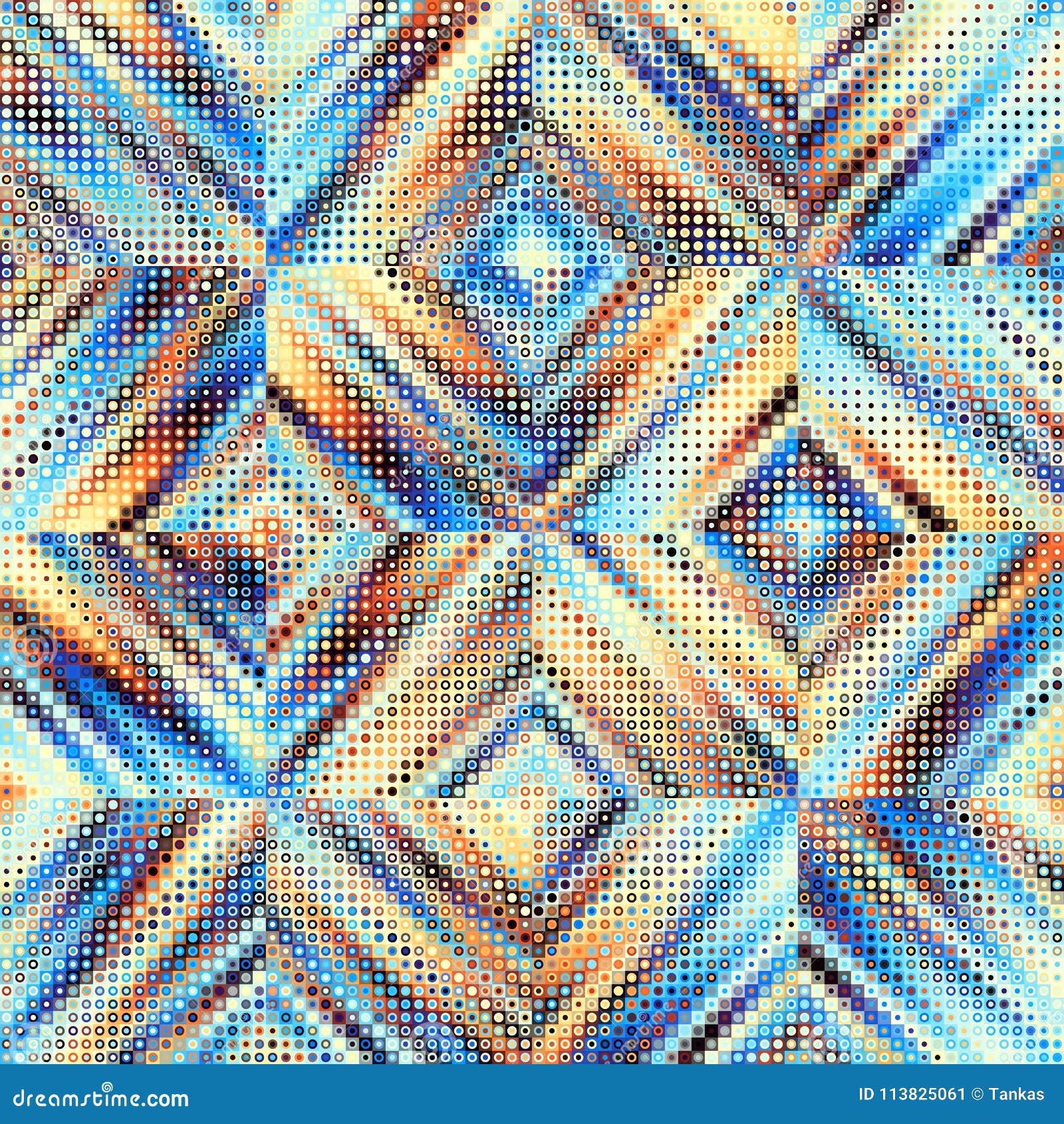 Geometric Abstract Pattern. Stock Vector - Illustration of decorative ...