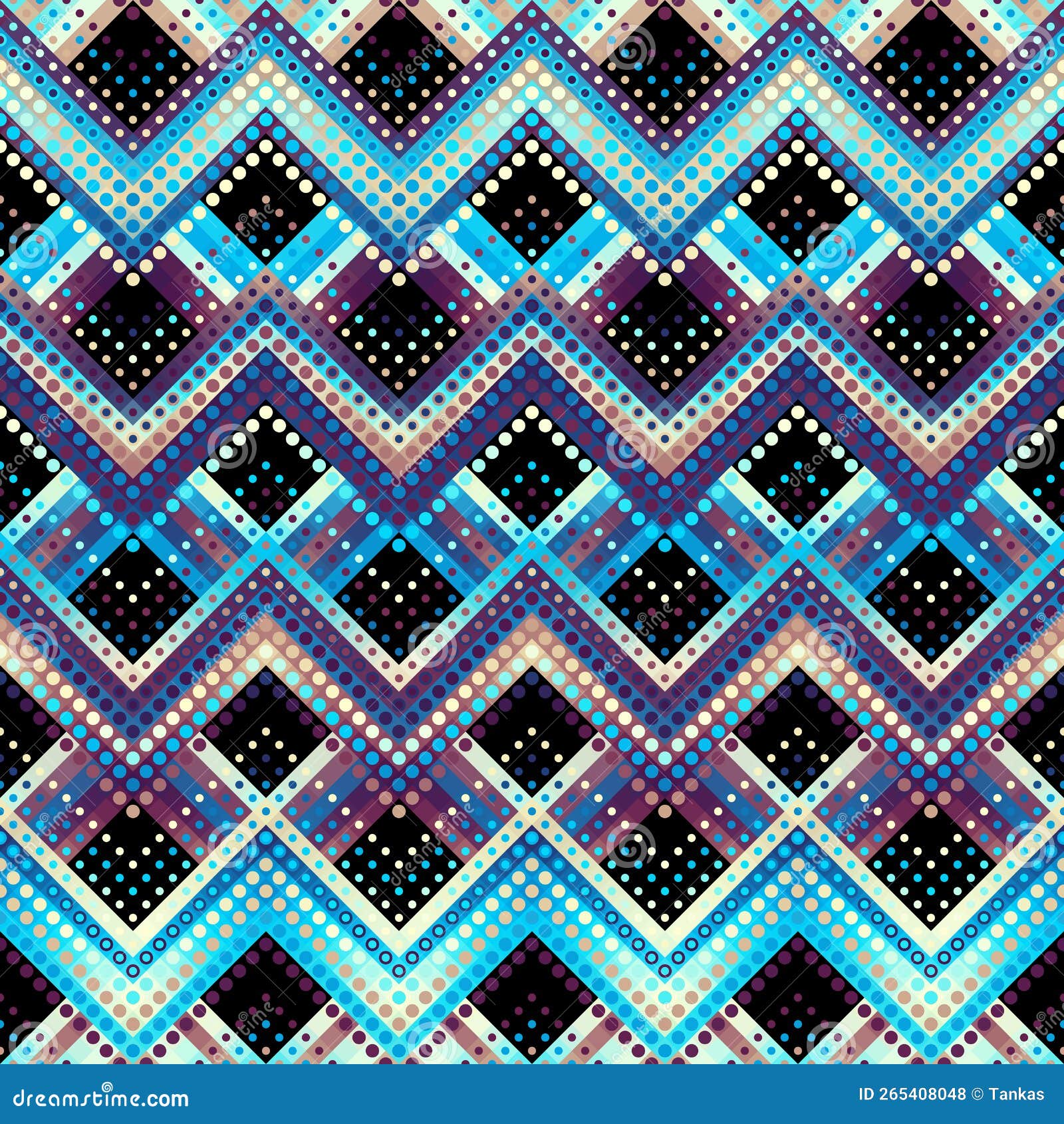 Geometric Abstract Pattern. Tileable Vector Image. Stock Illustration - Illustration of texture ...