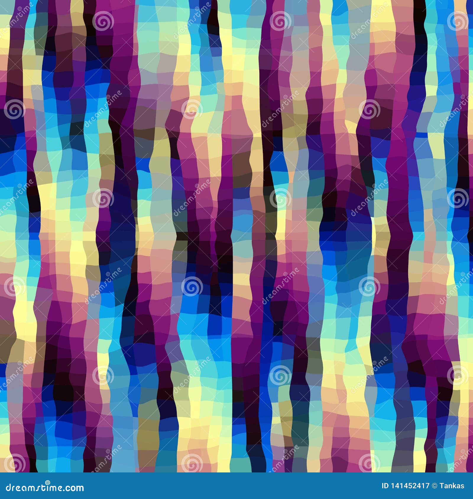 Geometric Abstract Pattern. Wavy Gradient Strips Background. Stock ...