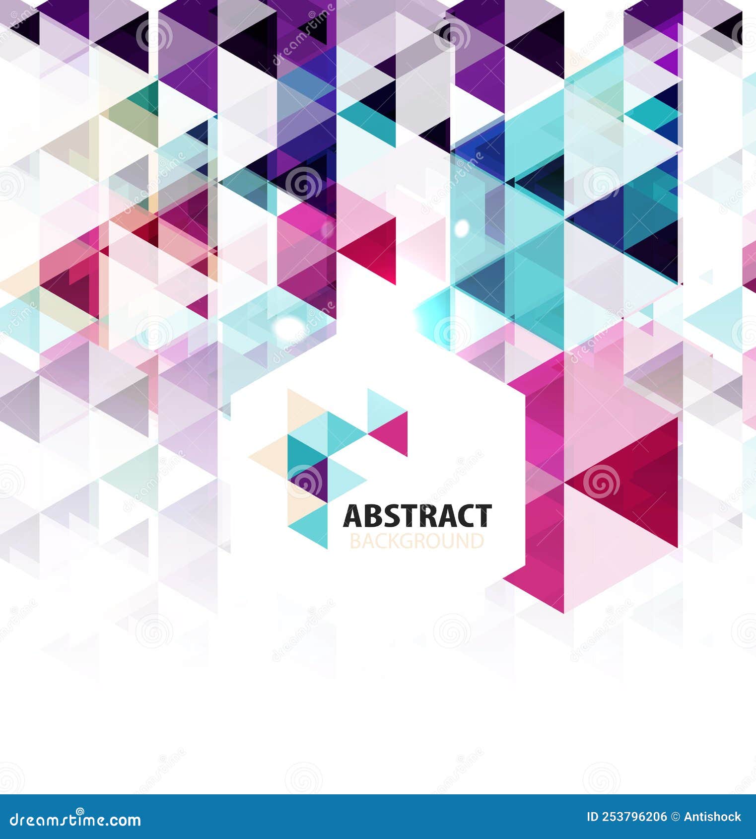 Geometric Abstract Polygonal Background Stock Illustration ...