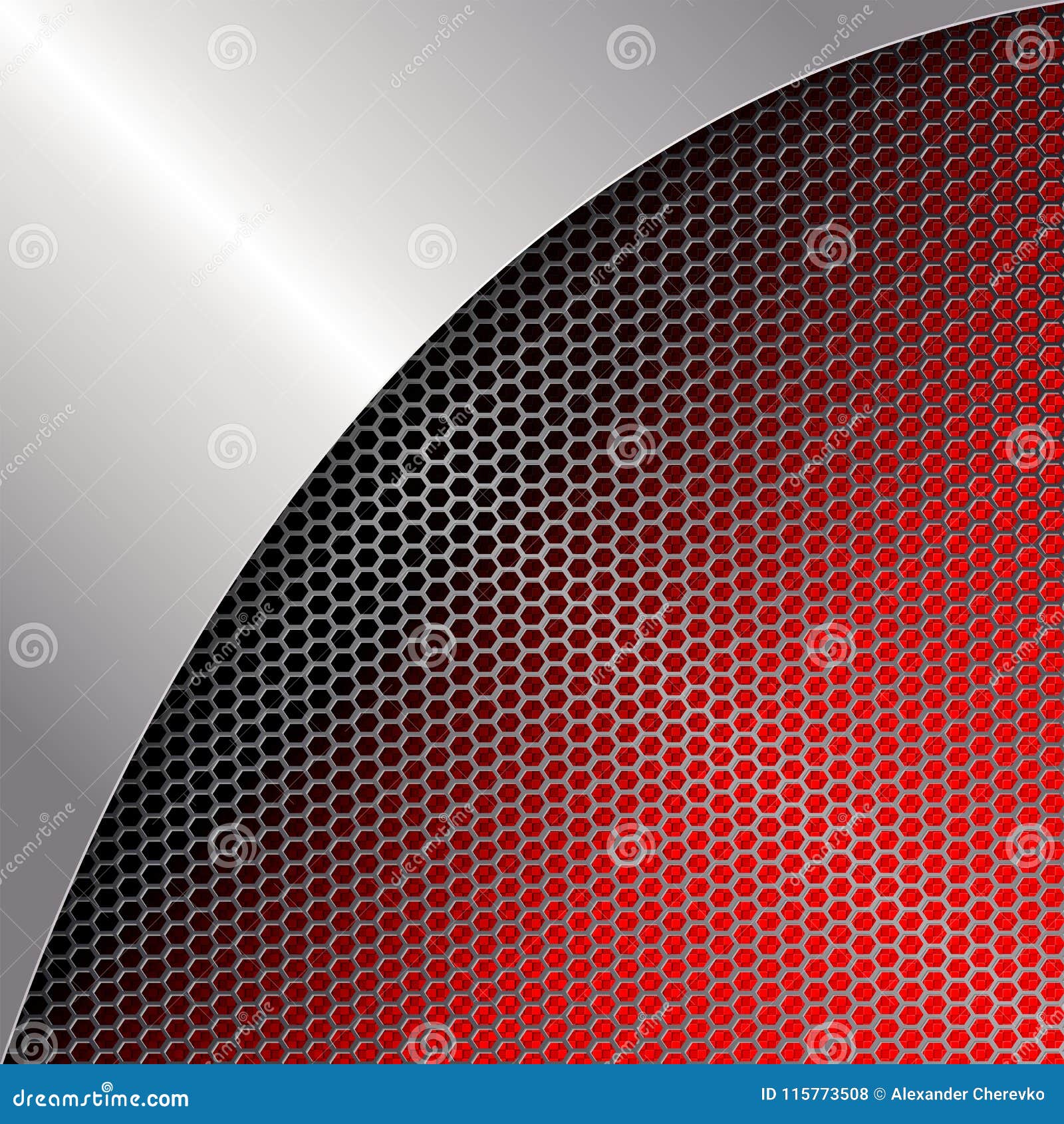 Geometric Red Mesh Background with a Light Frame. Stock Vector ...