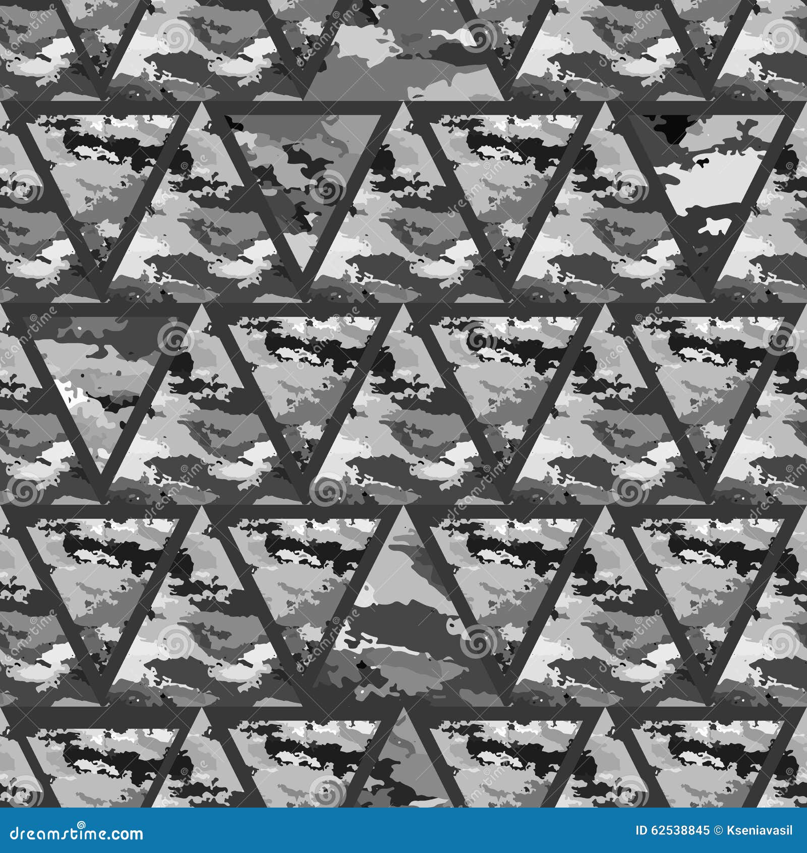 Geometric Abstract Seamless Camo Stock Vector - Illustration of cloth ...