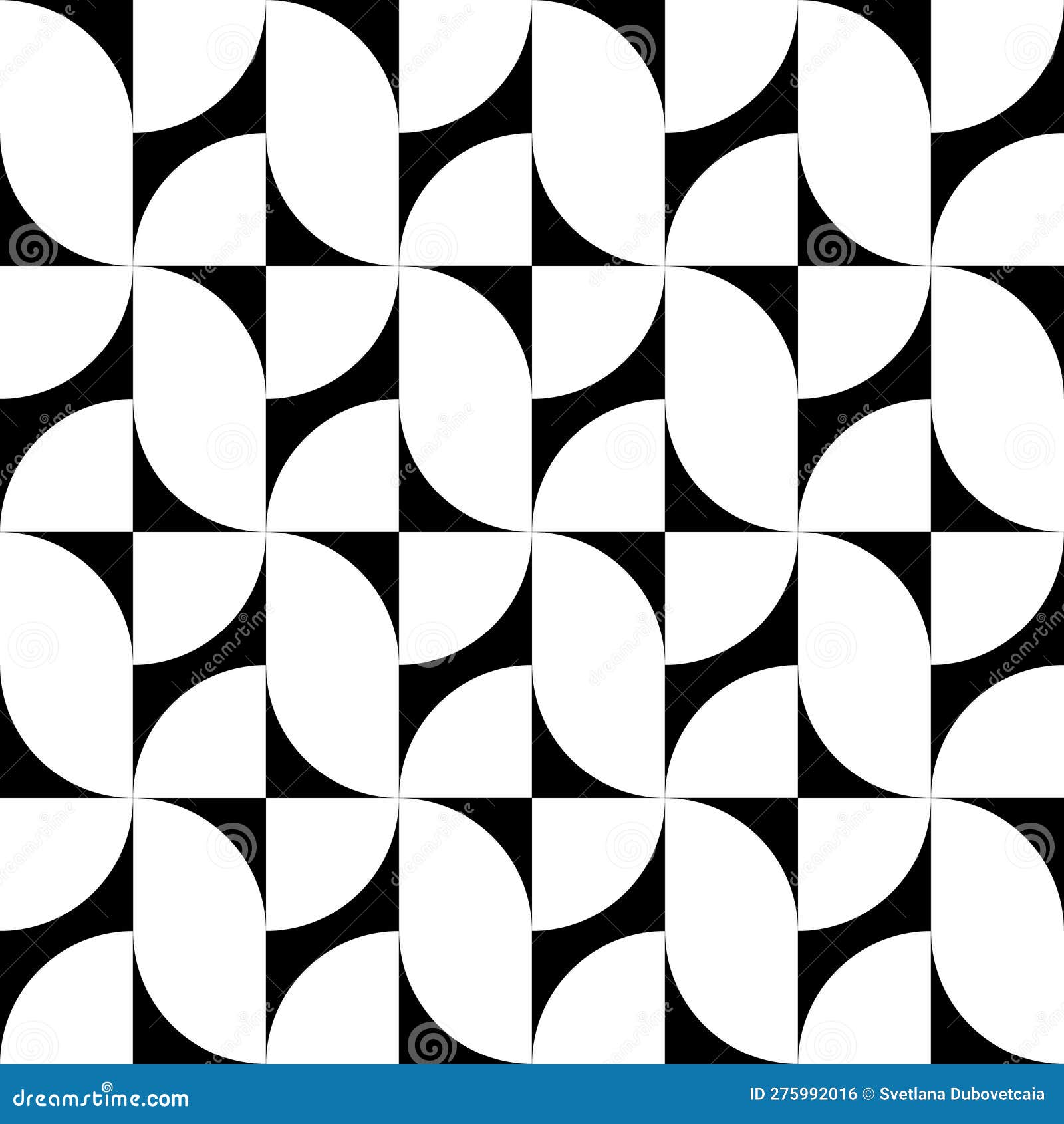 Geometric Abstract Seamless Pattern. Repeating Black Color Texture on ...