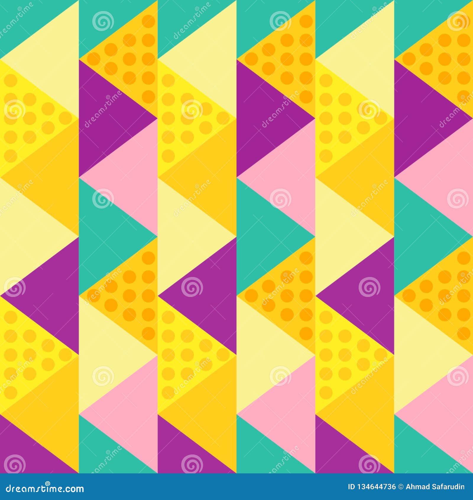 Geometric Abstract Seamless Triangle Pattern Multicolor Vector ... Geometric Abstract Seamless Triangle Pattern Multicolor Vector ...