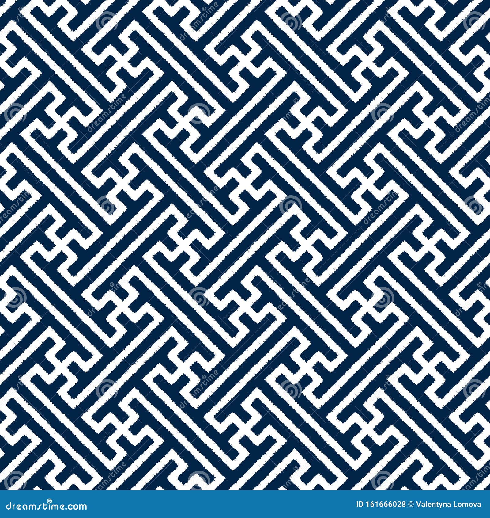 Geometric Abstract Seamless Vector Pattern Including Traditional Korean ...