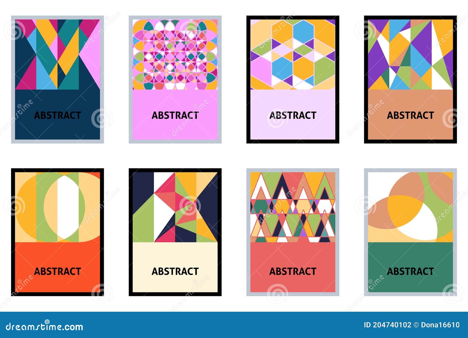 Geometric stock vector. Illustration of brochure, layout - 204740102