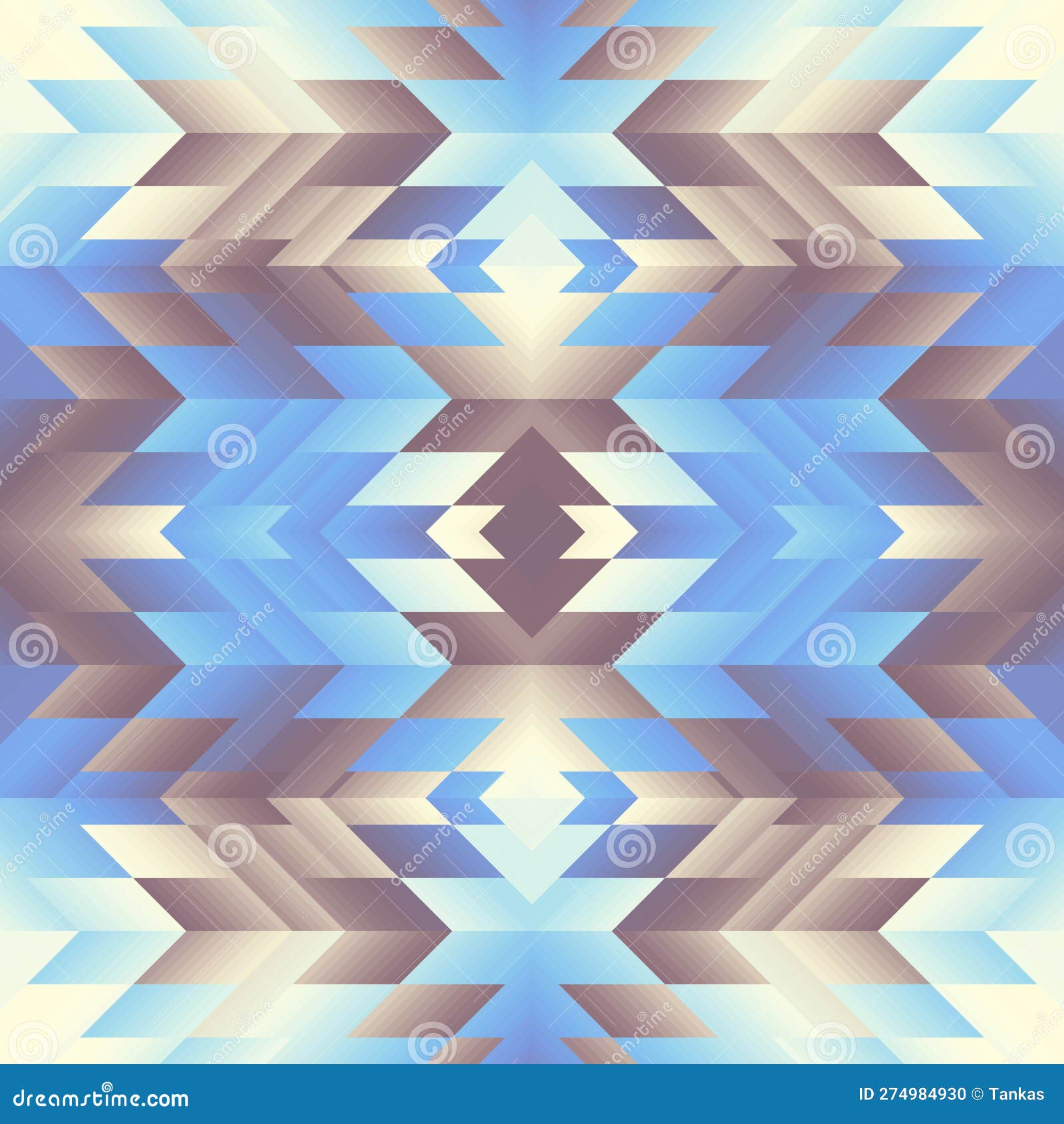 Geometric Abstract Triangles Pattern. Aztec Geometric Style. Seamless ...