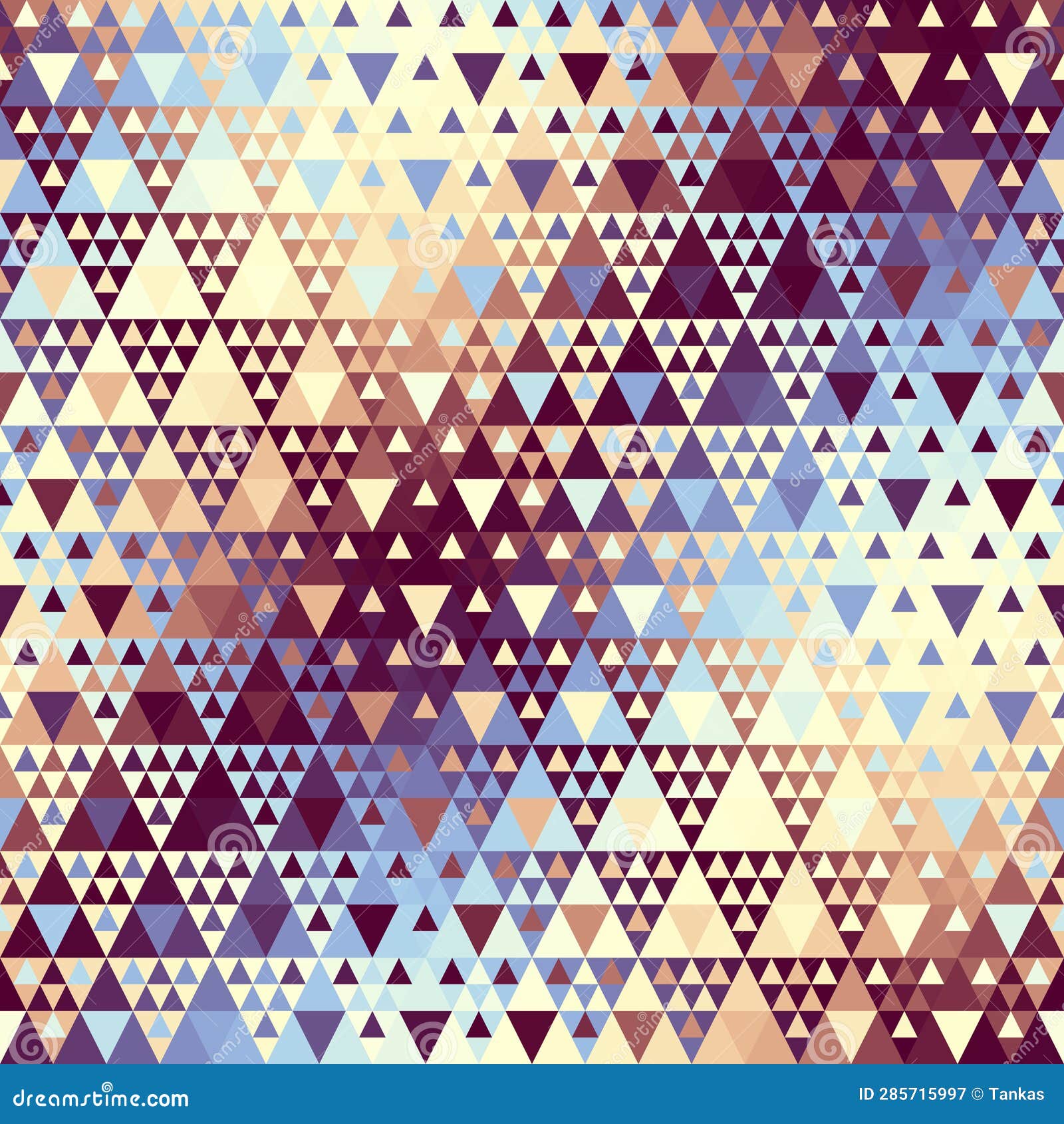 Geometric Abstract Triangles Pattern. Seamless Vector Image. Aztec ...