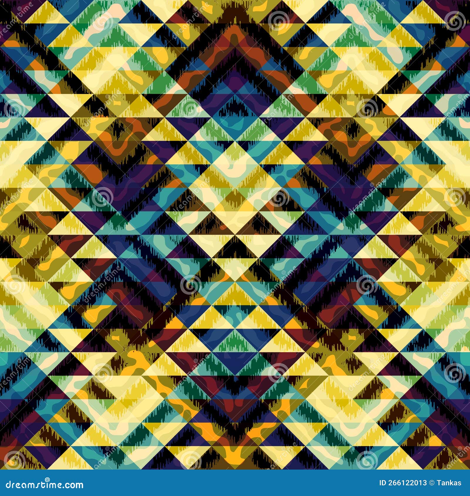 Geometric Abstract Triangles Pattern. Seamless Vector Image. Stock ...