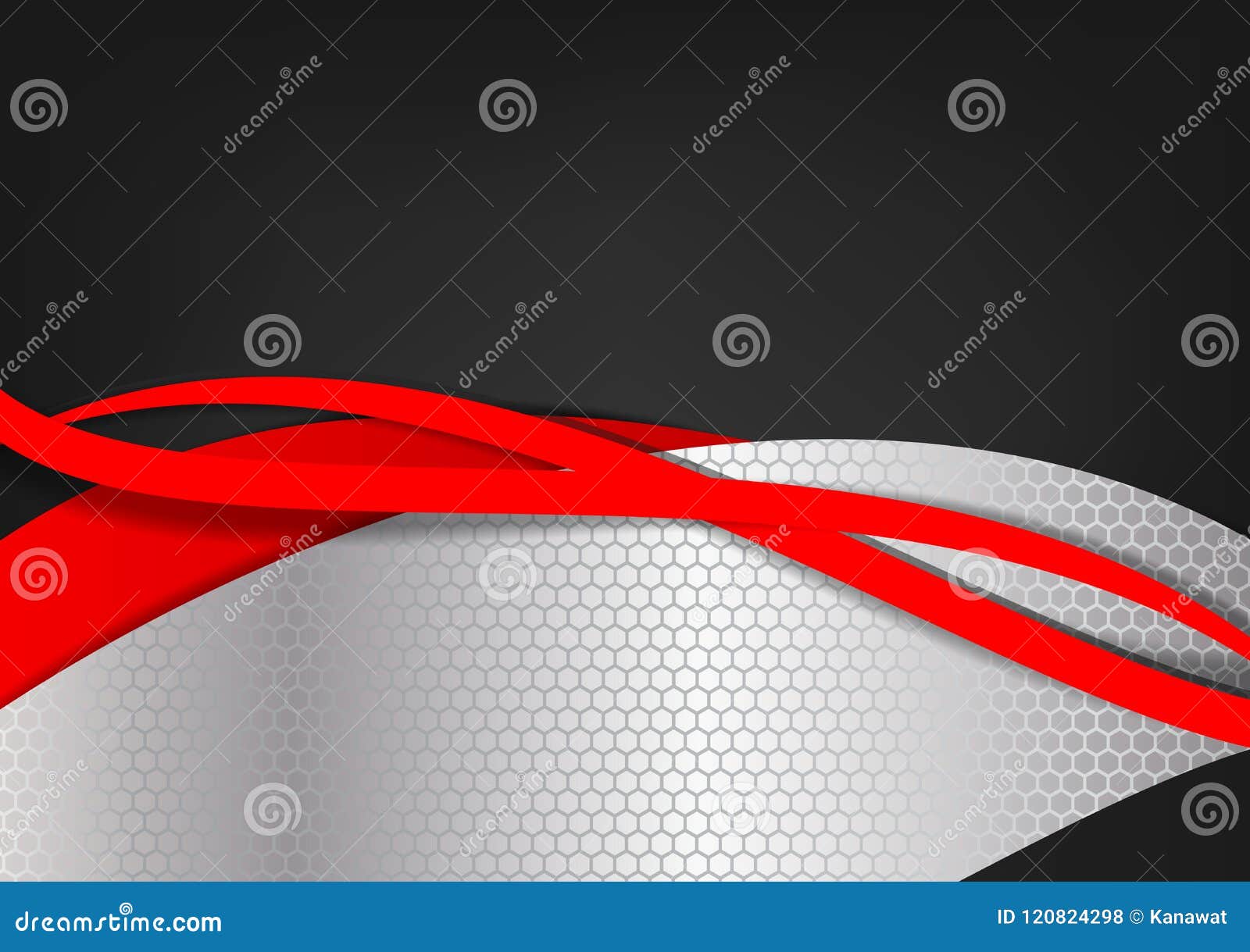 Geometric Abstract Vector Background Red, Black and Silver Color Stock ...