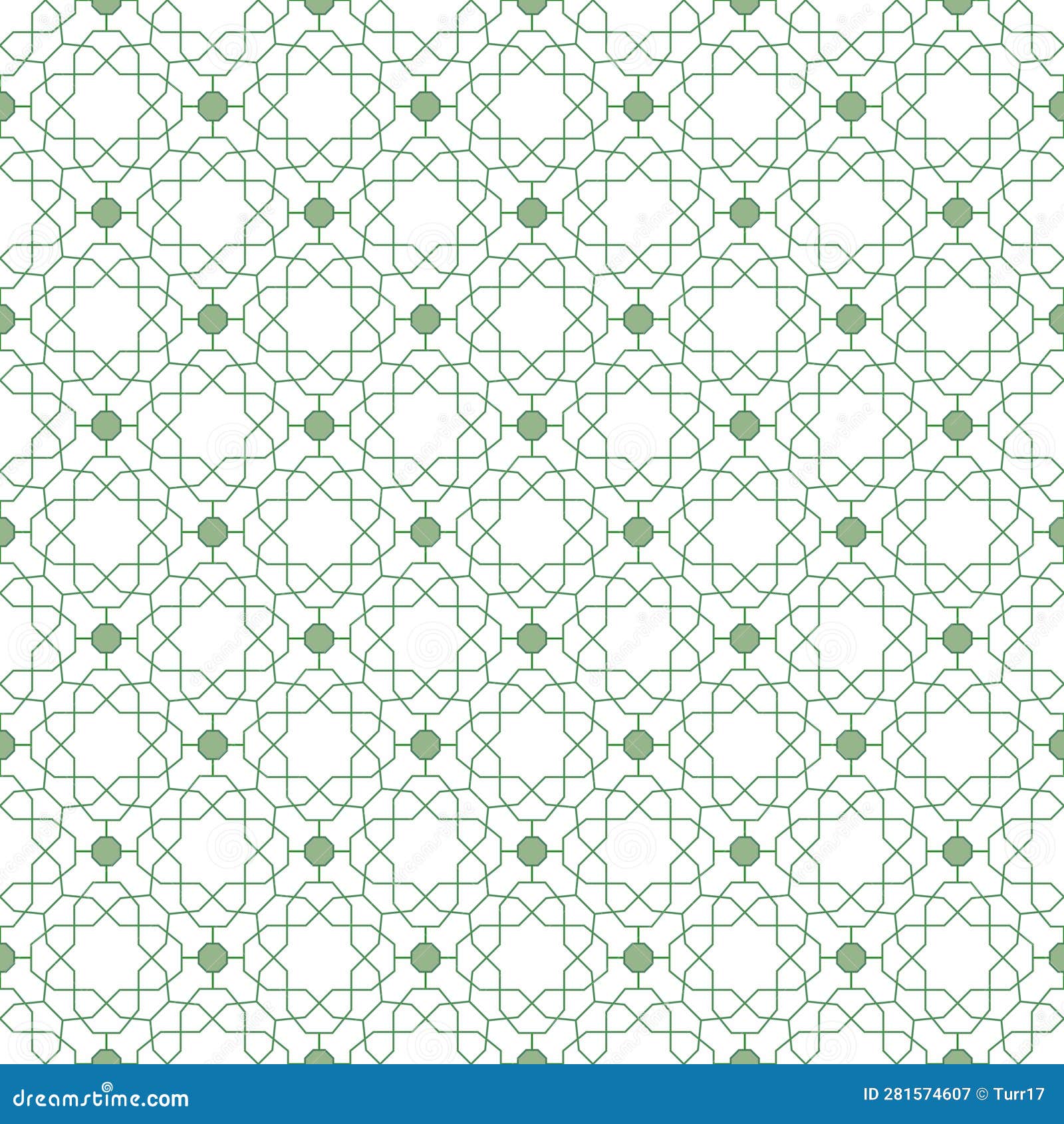 Seamless Vector Abstract Pattern with Octagonal Shapes Stock ...