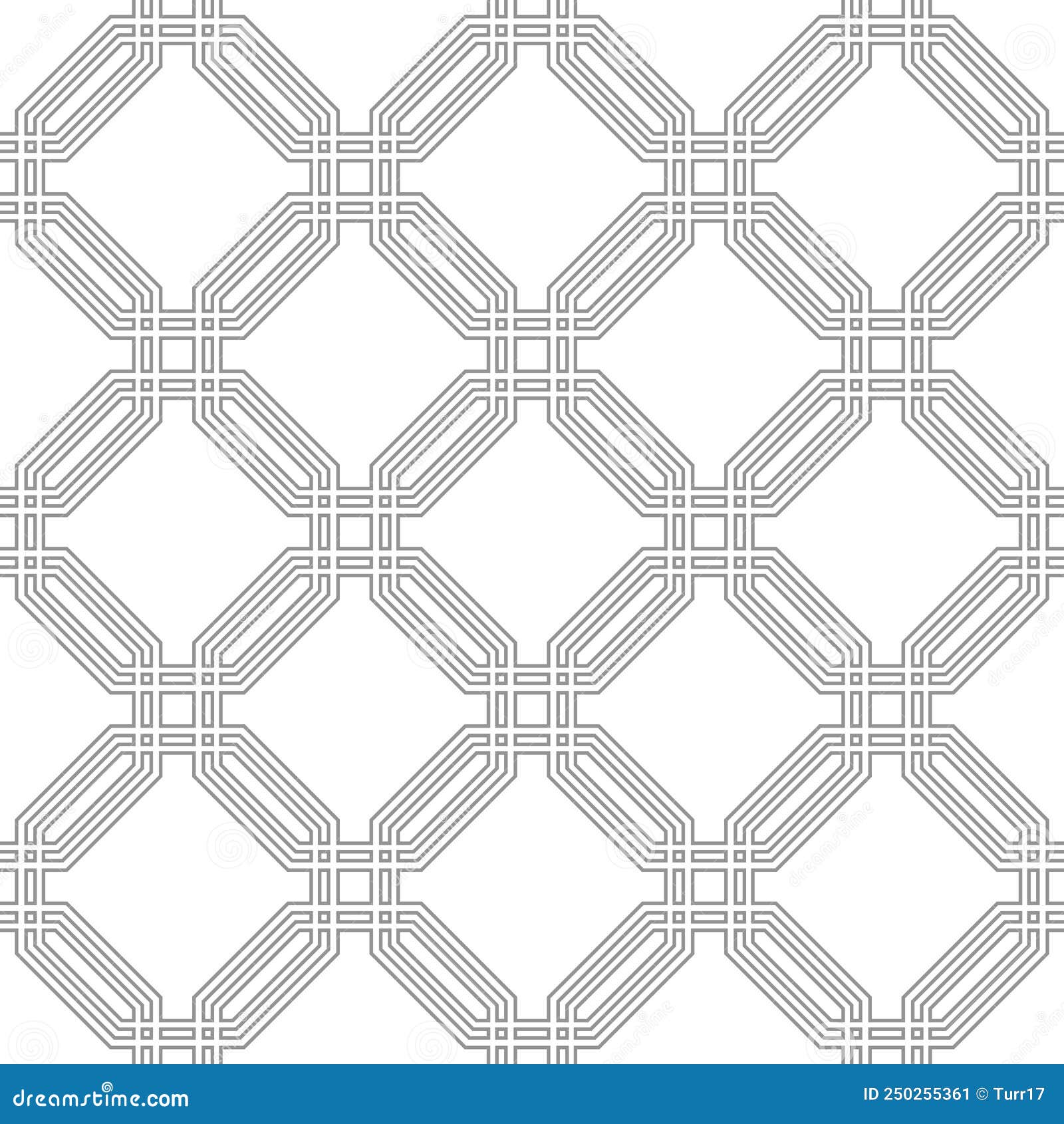 Seamless Vector Abstract Pattern with Octagonal Shapes Stock ...