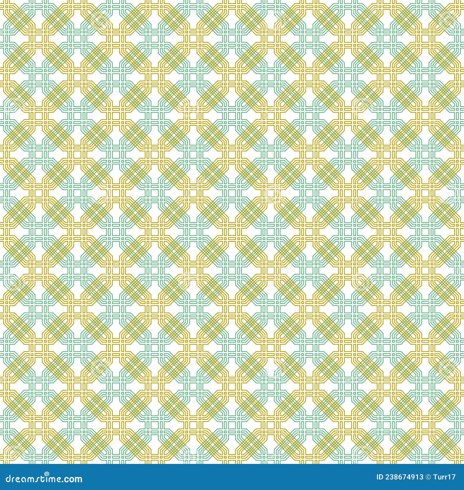 Seamless Vector Abstract Pattern with Octagonal Shapes Stock ...