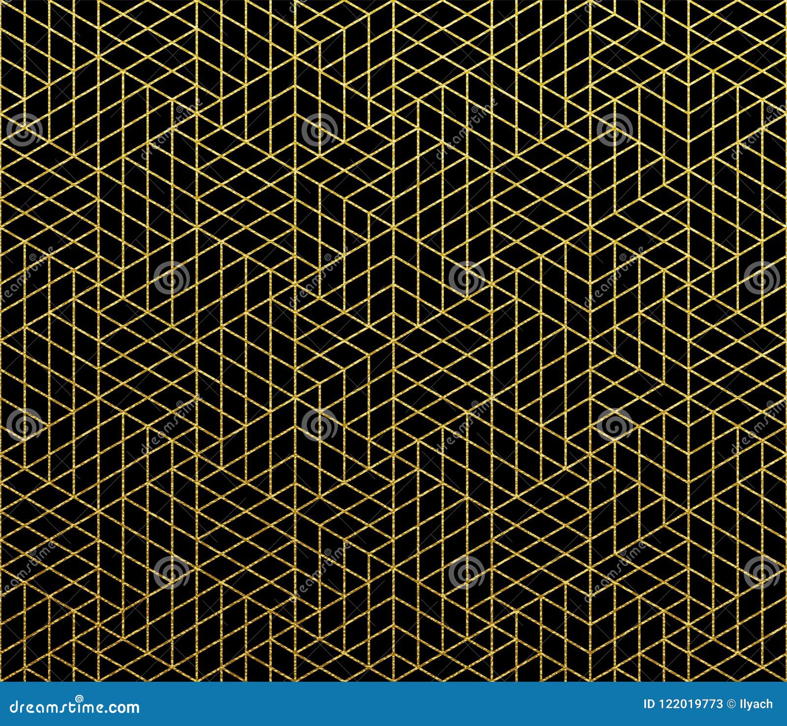 Geometric Abstract Vector Pattern Gold Background Stock Vector ...