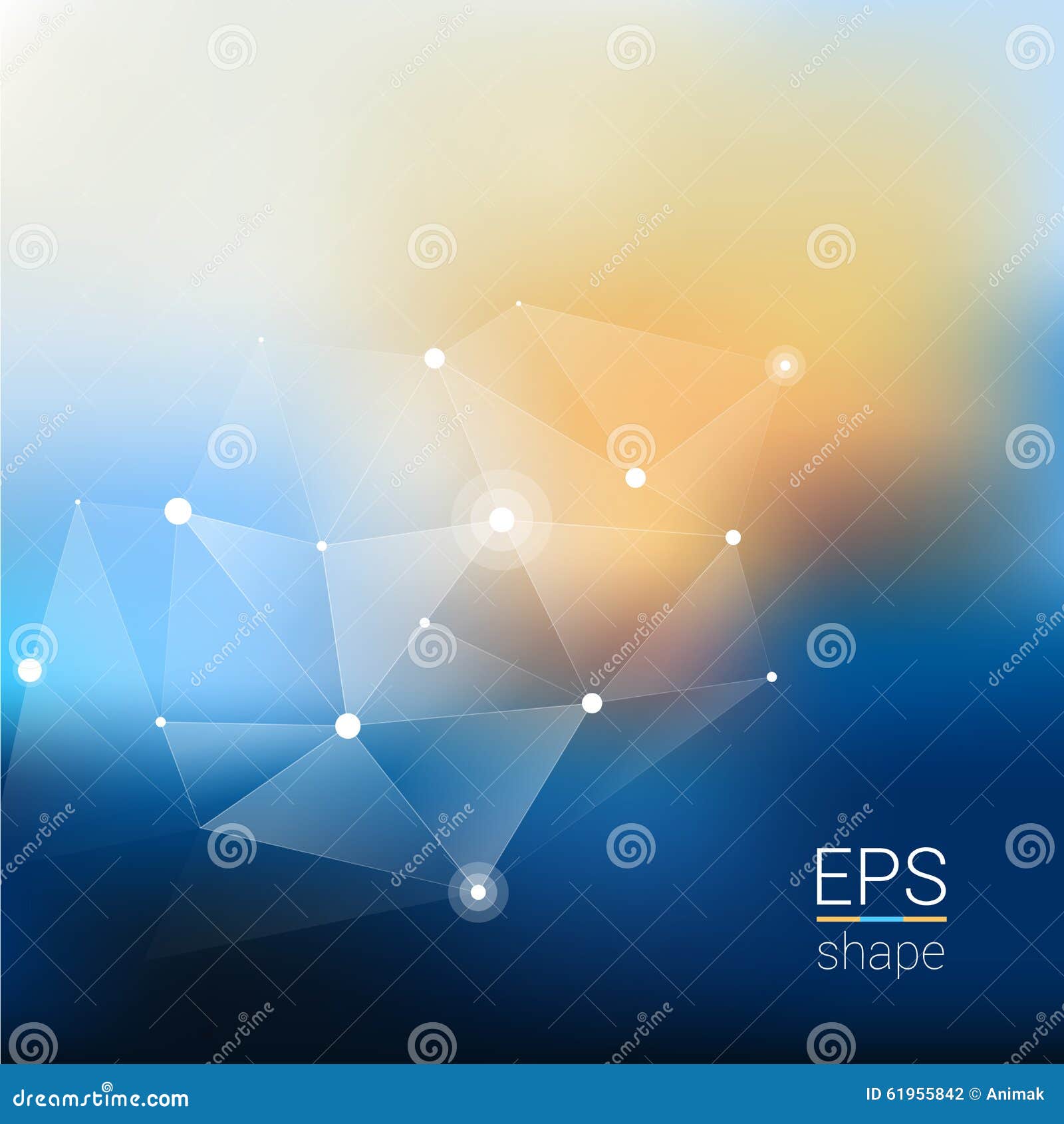 Geometric Abstract White Polygon, Fractal. Stock Vector - Illustration ...