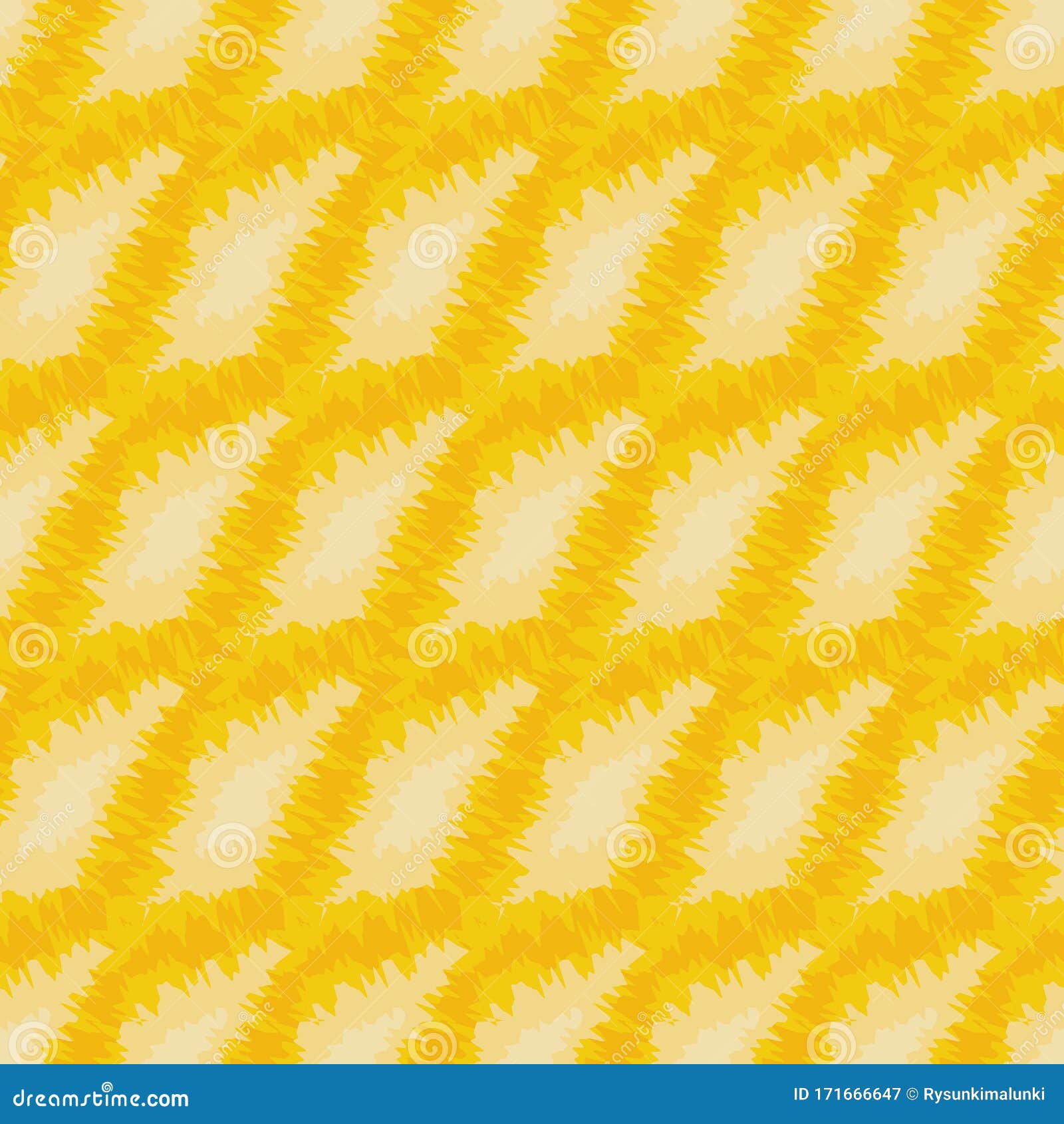 Geometric Abstract Yellow Seamless Tie Dye Vector Pattern Stock Vector ...