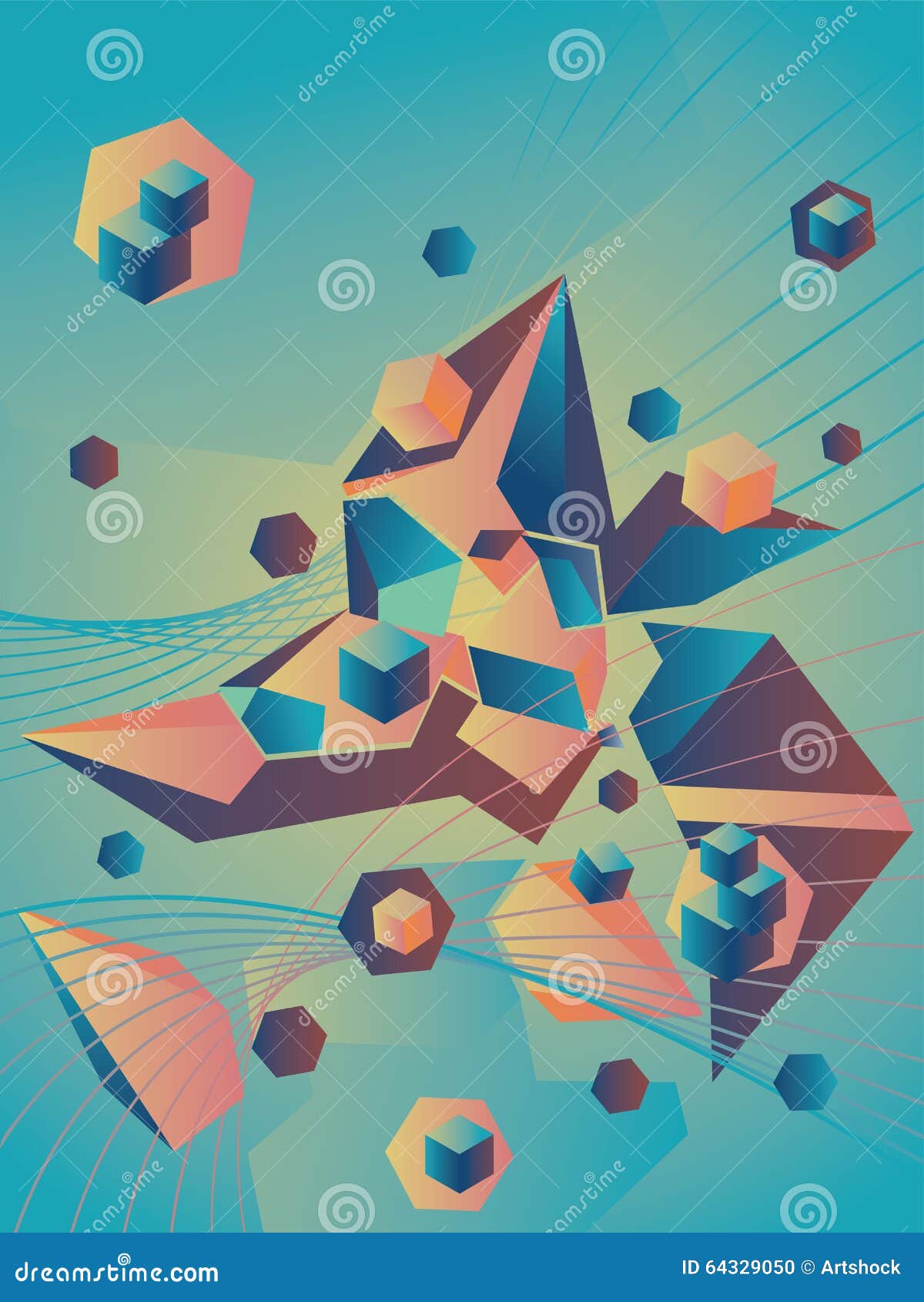 Distorted Abstraction Background Watercolor Glitchy Design. Colorful ...