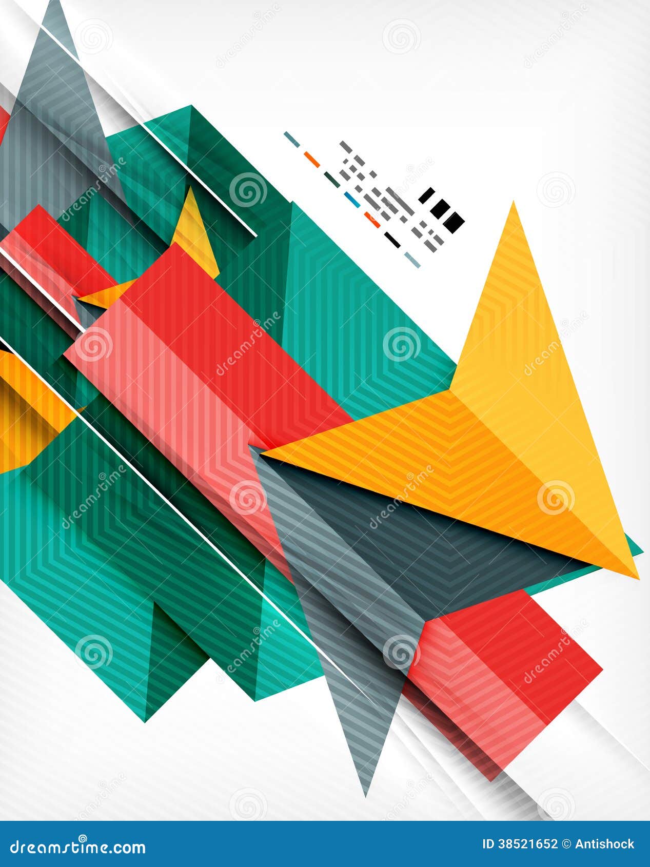 Geometric Abstraction Business Poster Stock Vector - Illustration of ...