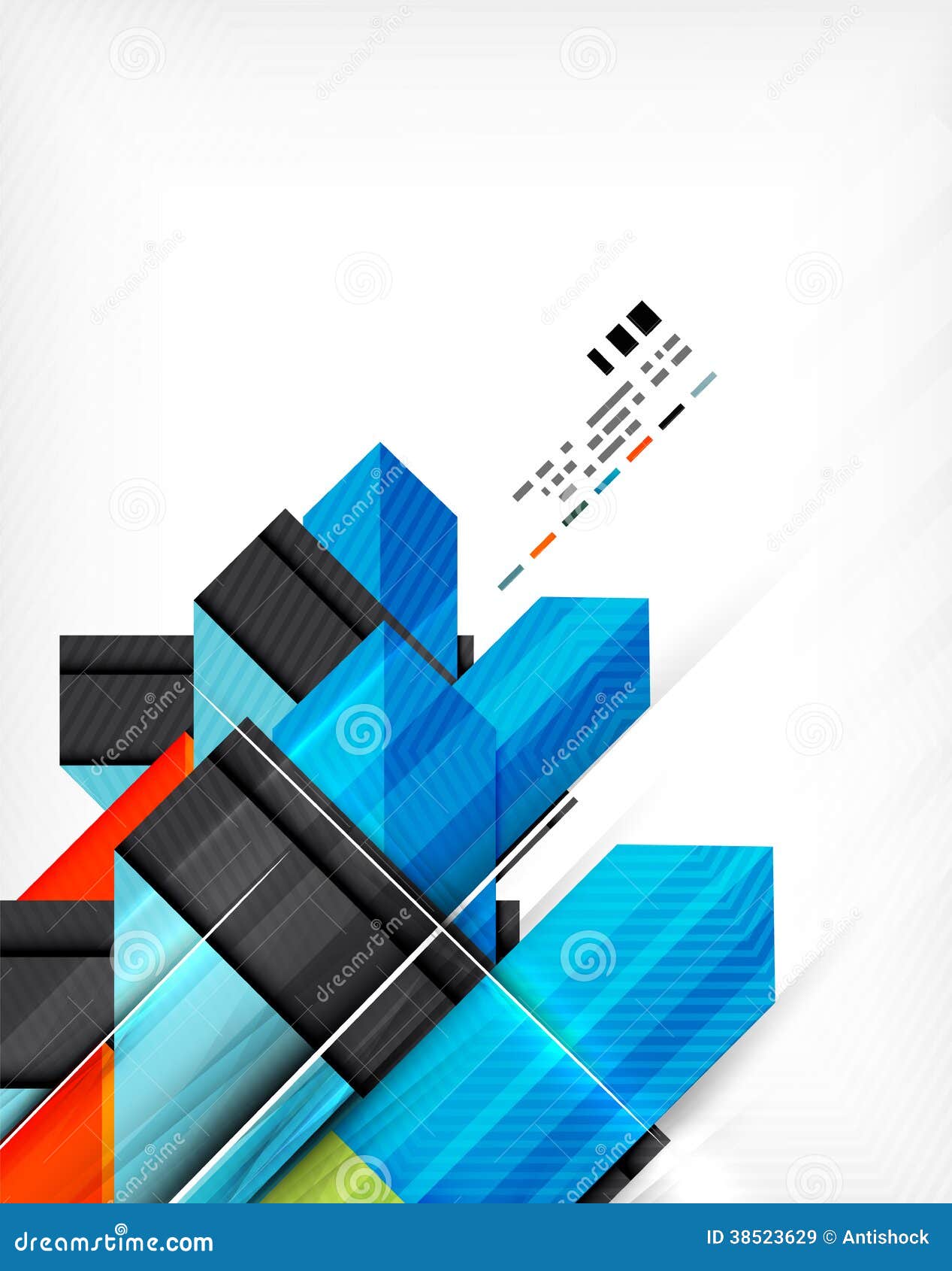 Geometric Abstraction Business Poster Stock Vector - Illustration of ...