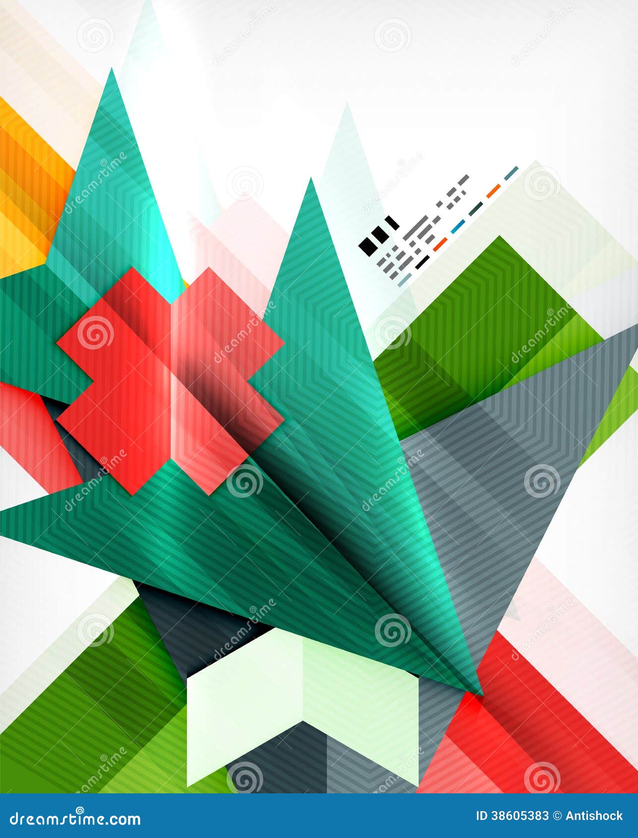 Geometric Abstraction Business Poster Stock Vector - Illustration of ...