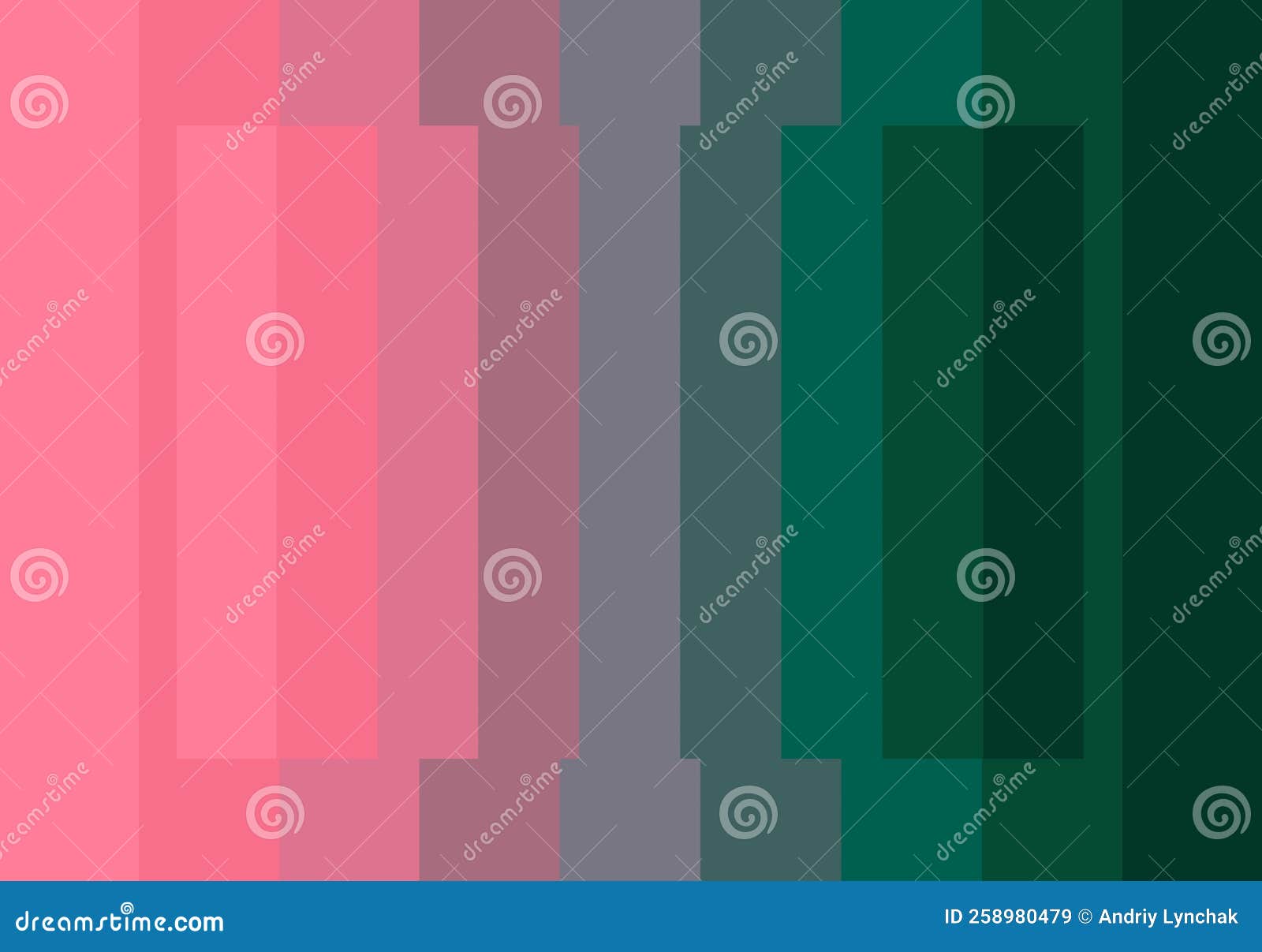 Colored Geometric Abstraction with Lines. Green and Pink Gradient ...