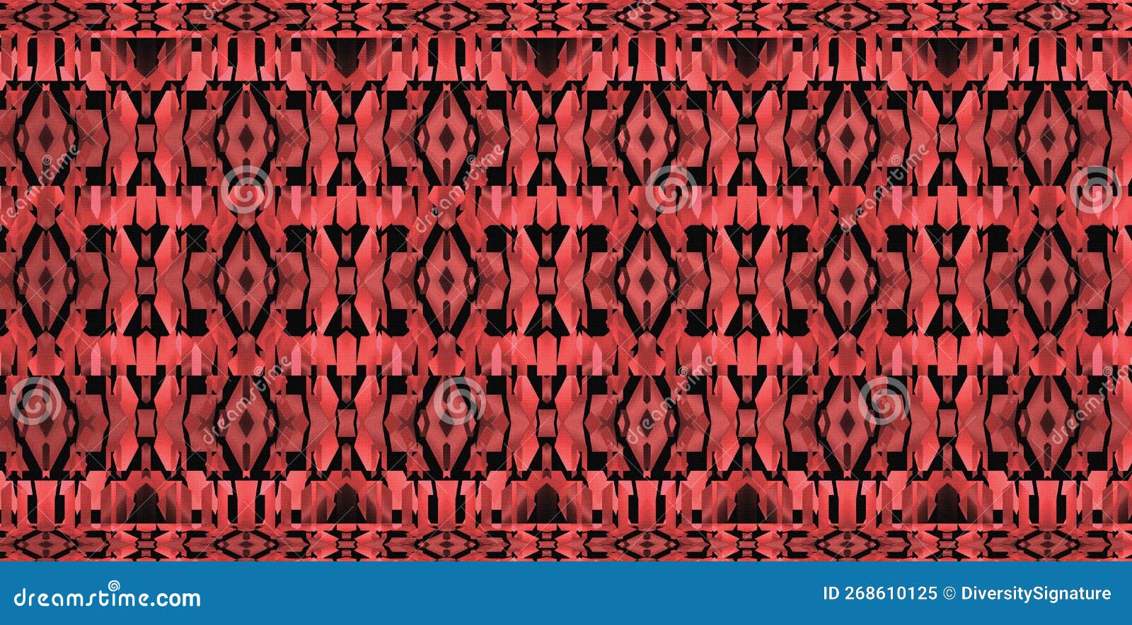 Geometric African Pattern. Colored, Textured and Seamless Design Stock ...