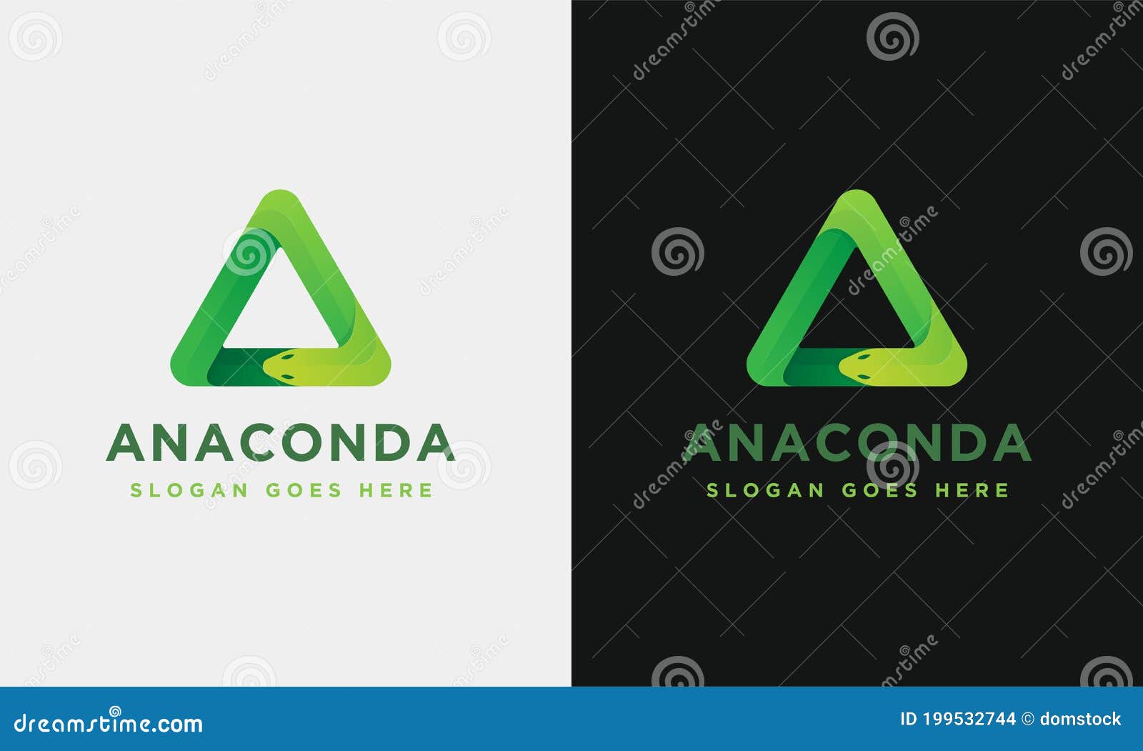Geometric Anaconda Logo Icon Vector Stock Vector - Illustration of ...