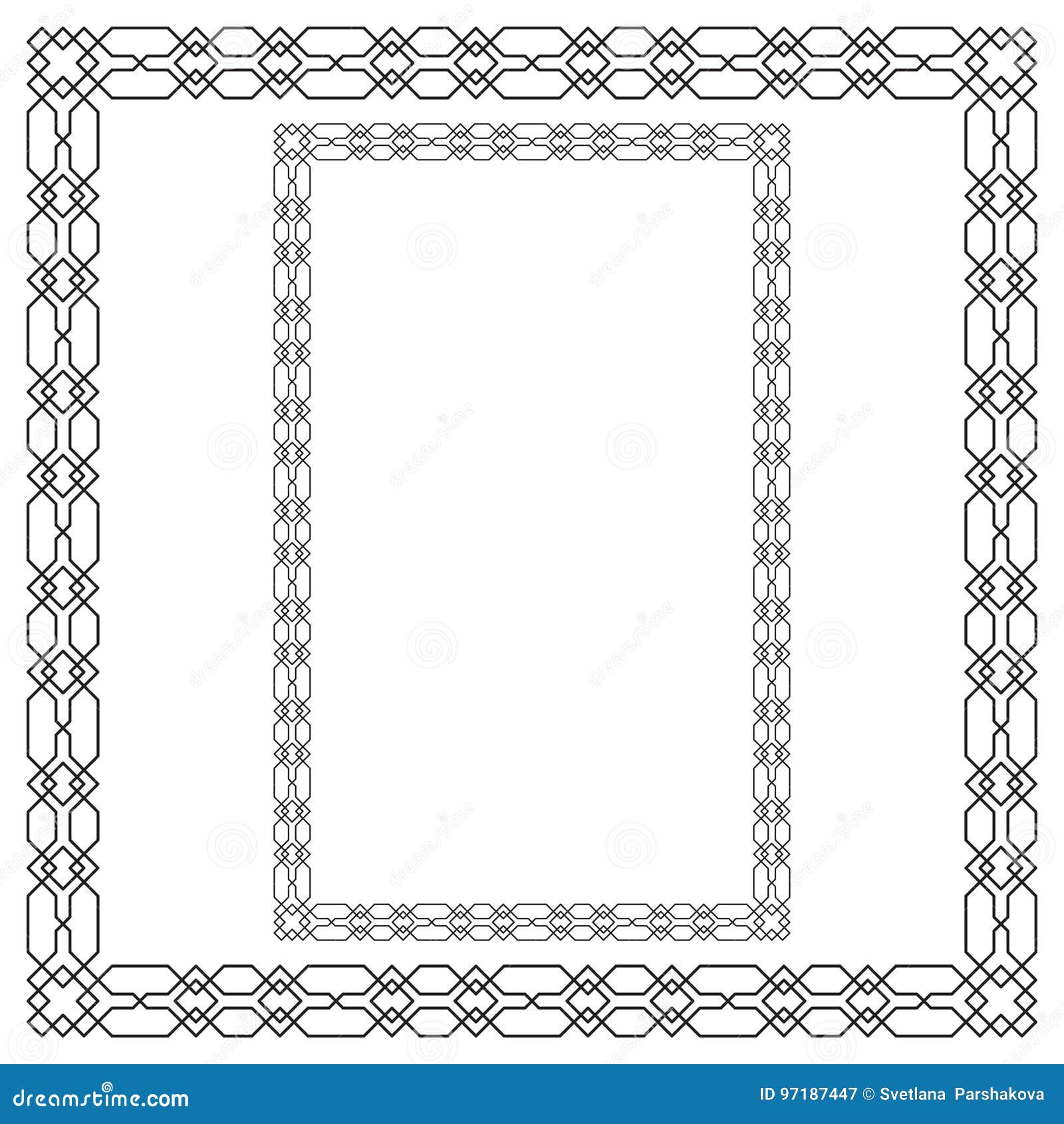 Geometric Arabic Frameworks Cartoon Vector | CartoonDealer.com #97187447