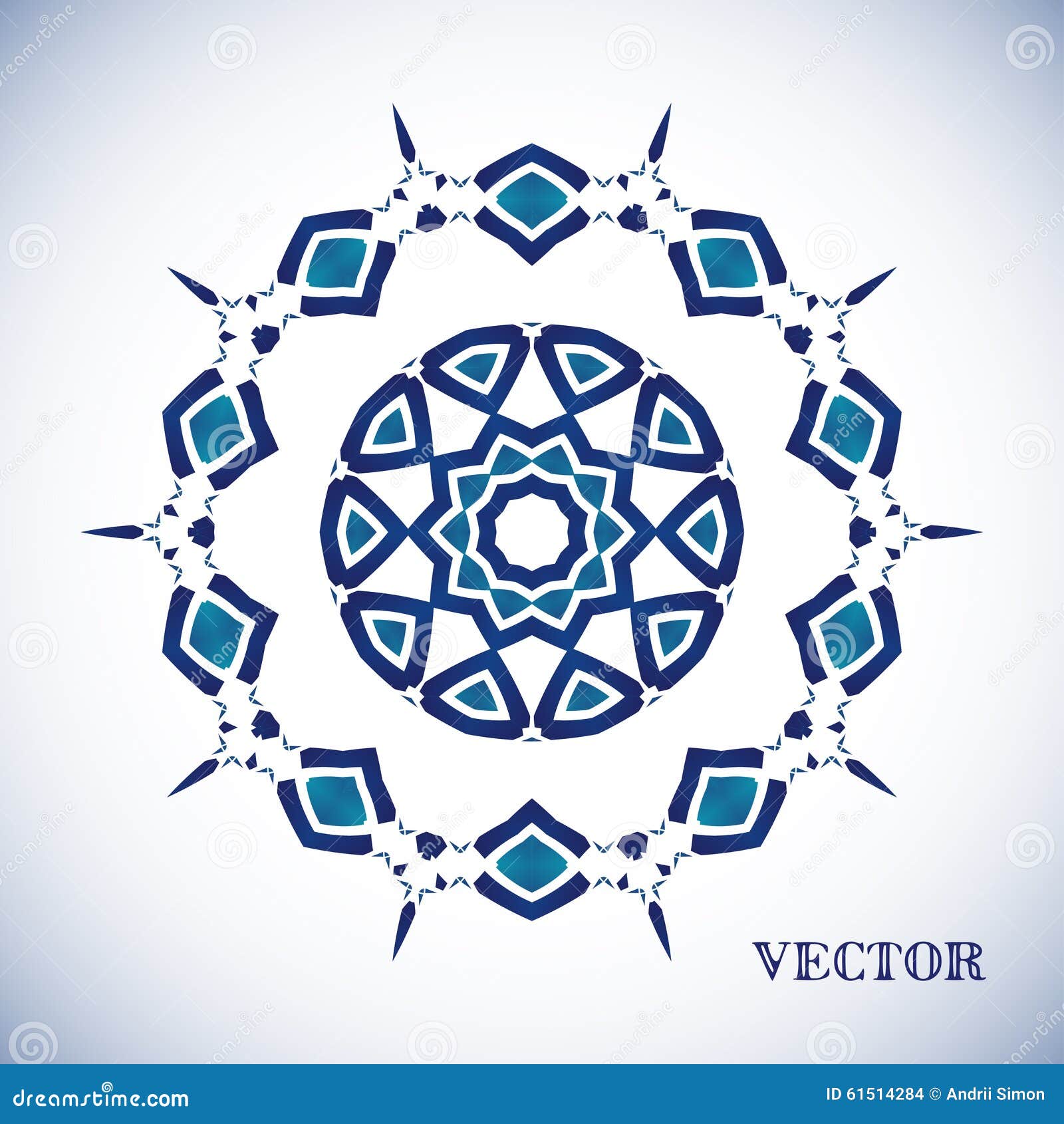 Geometric arabic pattern stock vector. Illustration of east - 61514284