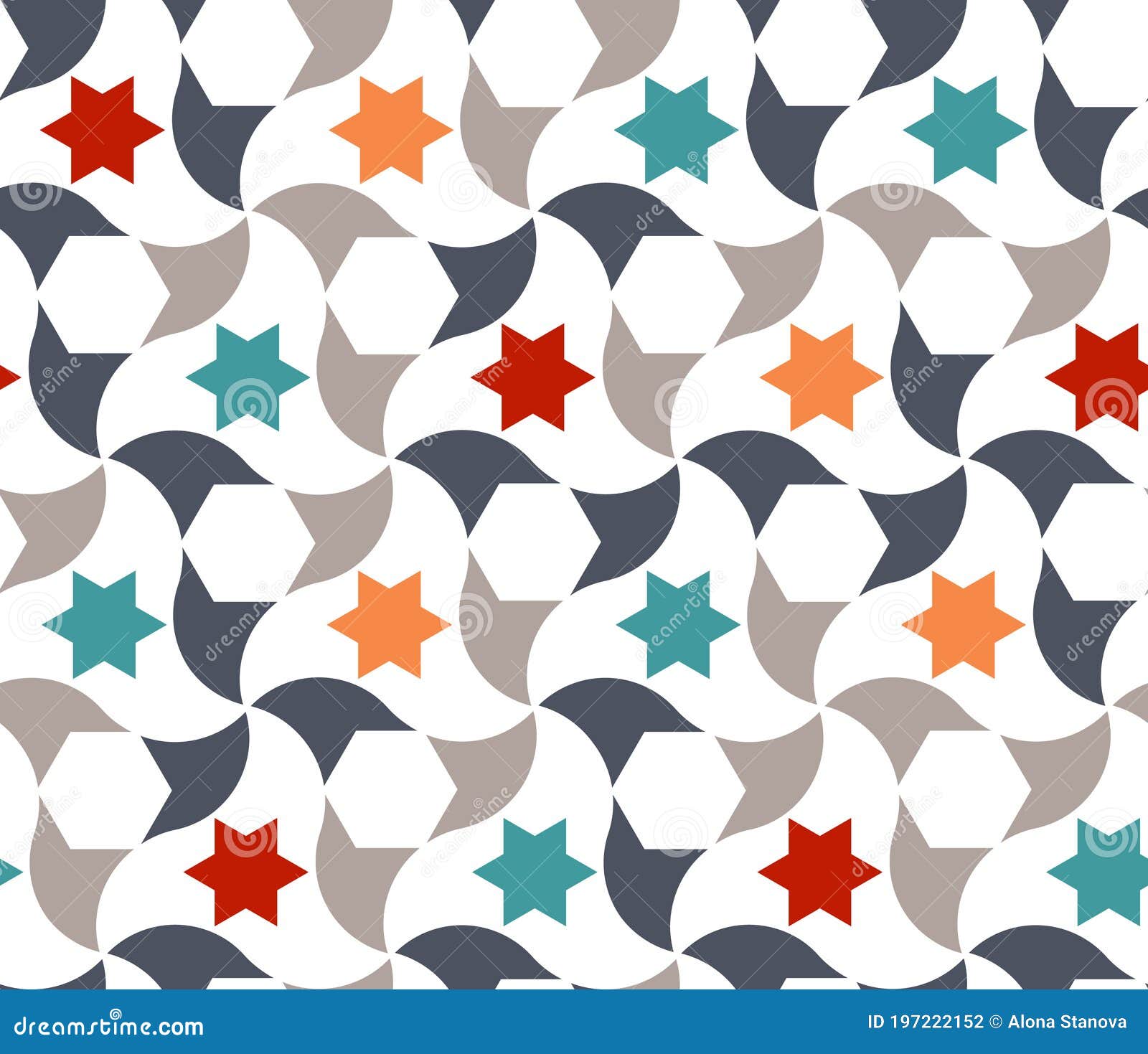 Geometric Arabic Stars Pattern. Arabic Vector Texture, Pattern with ...