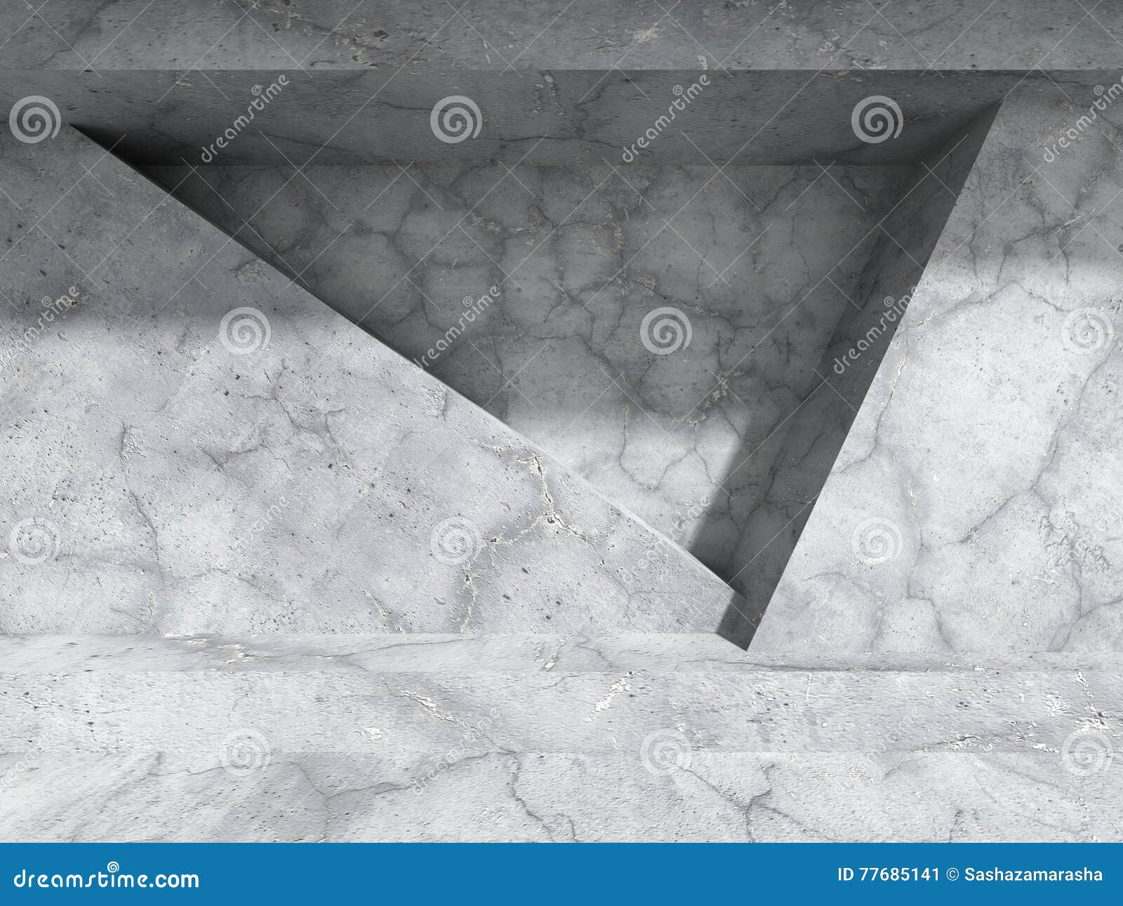 Geometric Architecture Concrete Abstract Background Stock Illustration ...