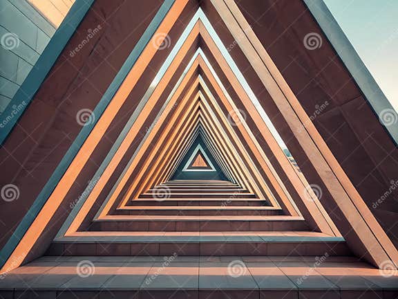 Geometric Architecture with Vanishing Point and Symmetry Stock ...