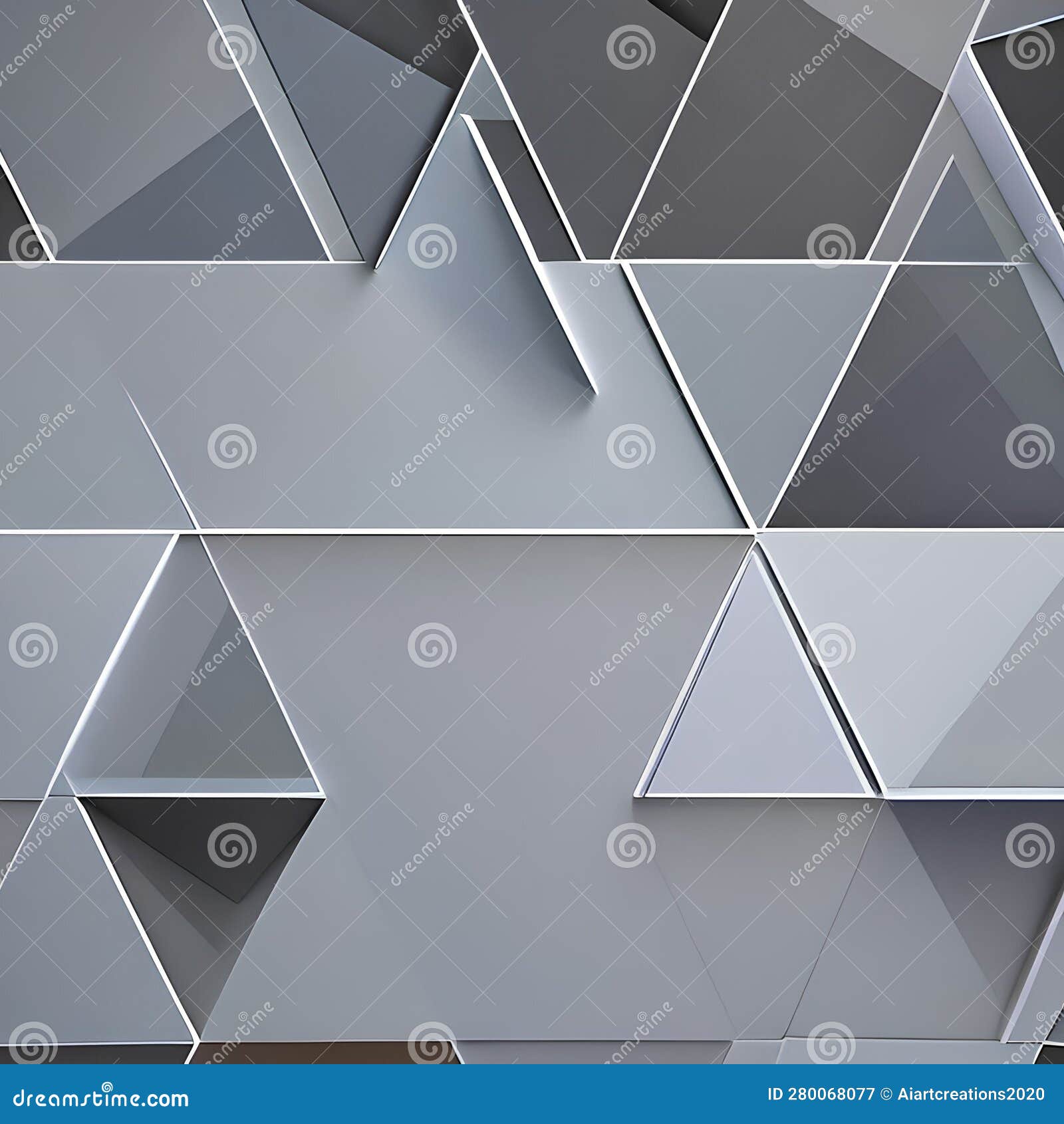 A Geometric Arrangement of Overlapping Triangles and Polygons, Creating ...