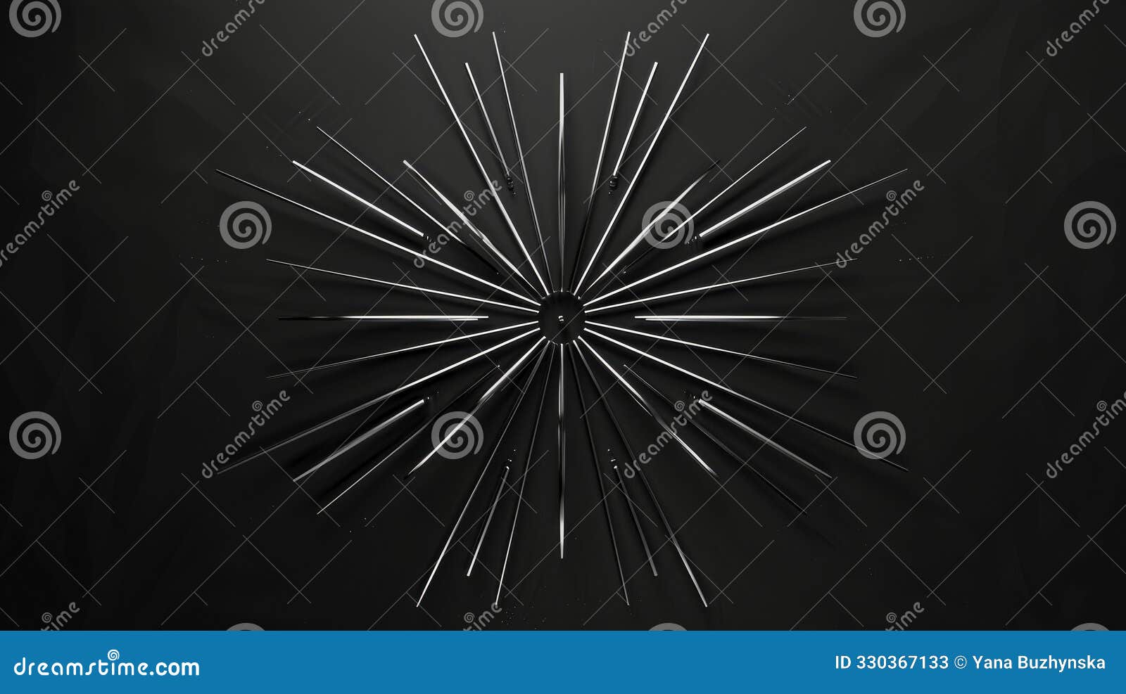 A Geometric Arrangement of Sharp and Angular Sun Rays Radiating ...