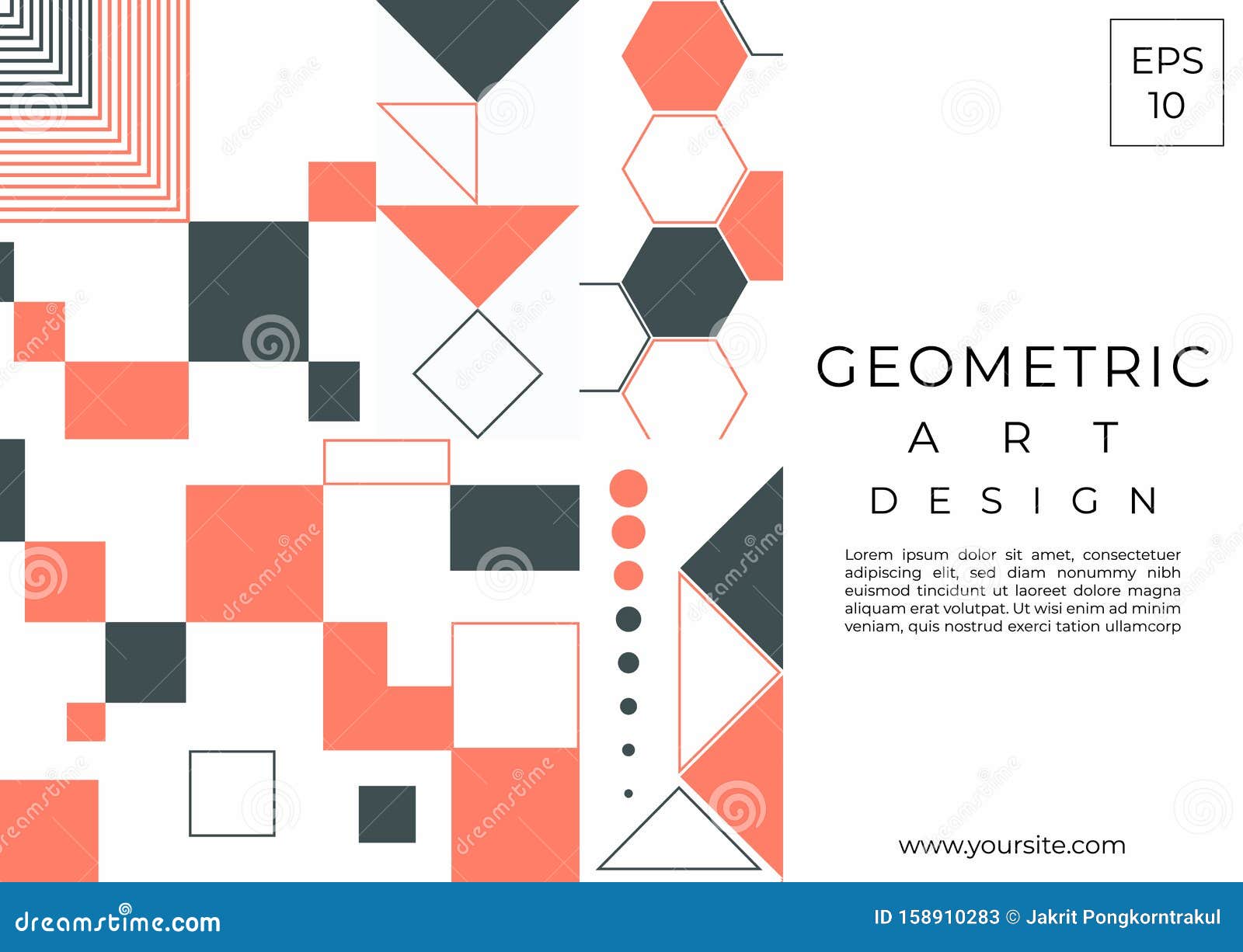 Geometric Art Design Modern Element Shape with Space for Your Text ...