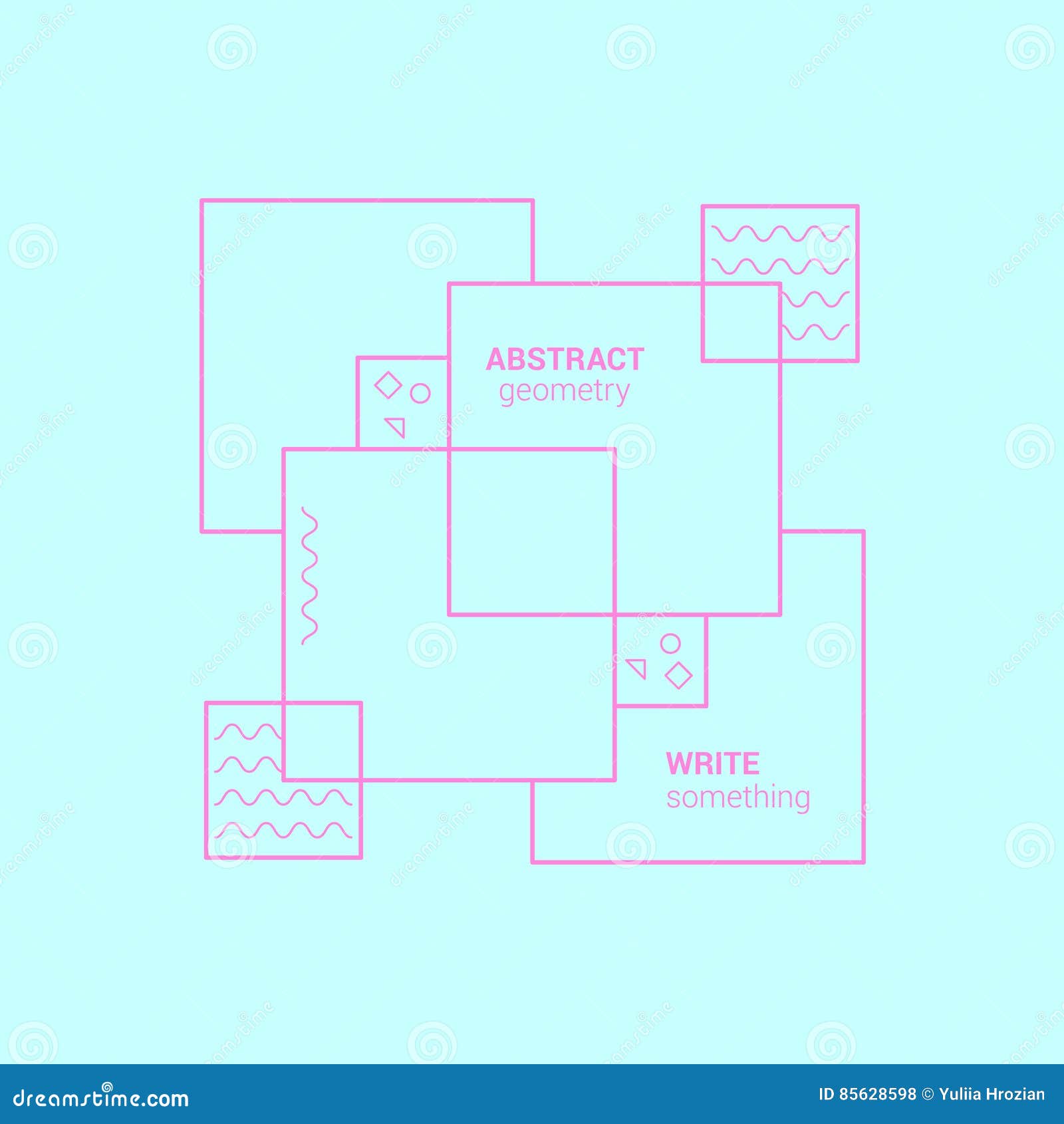 Geometric Compositio With Black Lines. Stock Photography ...