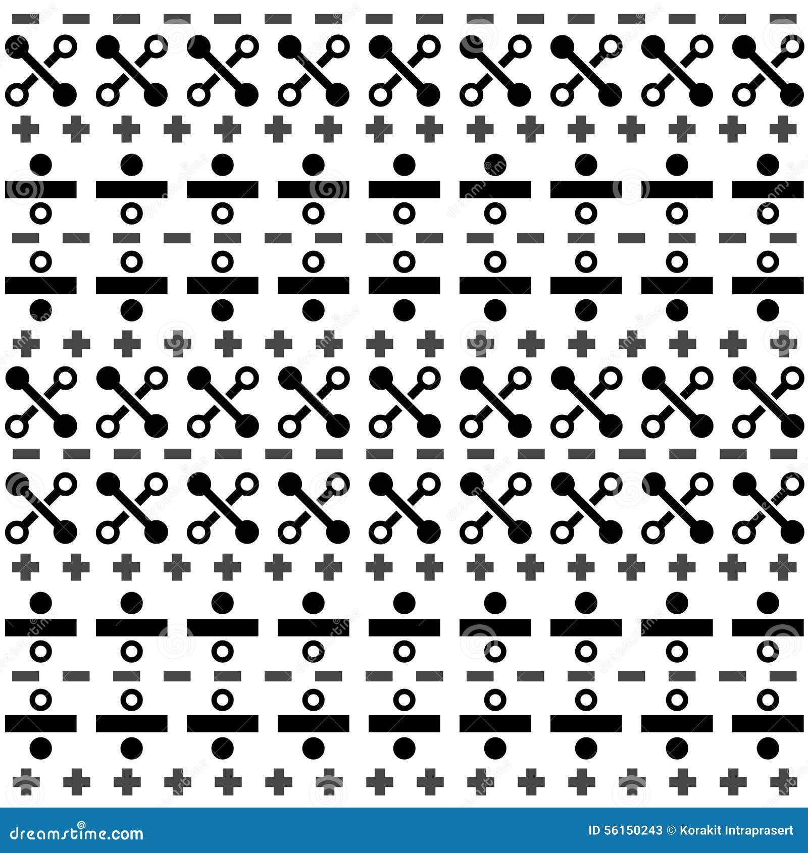 Geometric Art Pattern with Math Stock Vector - Illustration of design ...