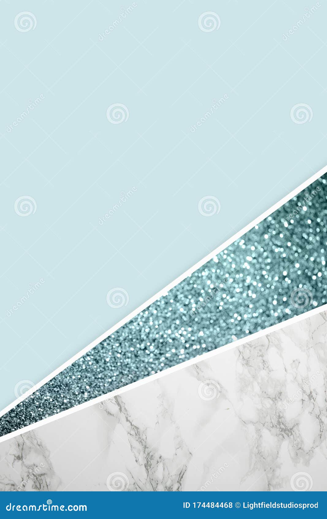 Geometric Background with Blue Glitter, Marble Stock Photo - Image of ...