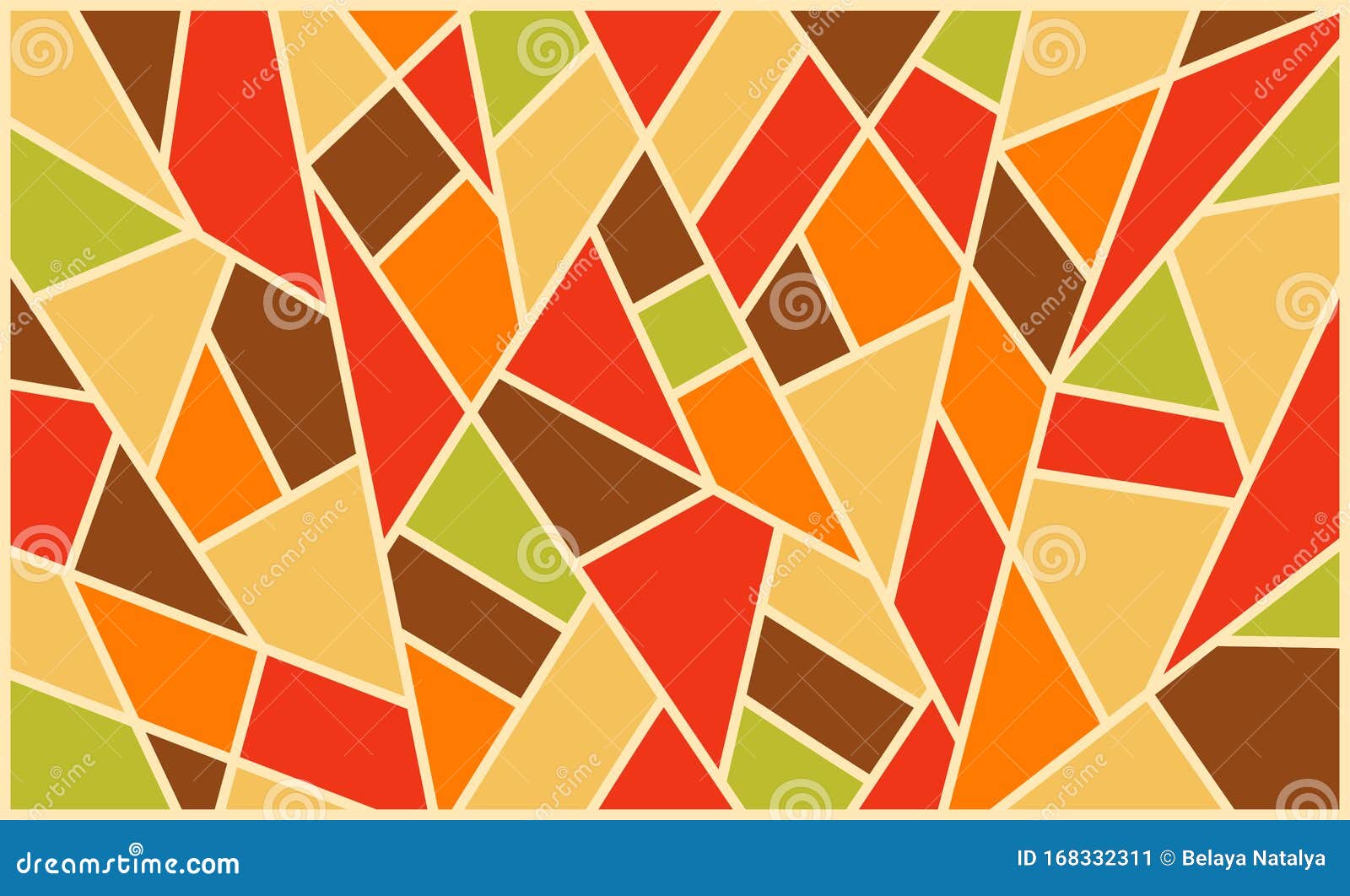 Geometric Background with Brightly Coloured Shapes Stock Vector ...